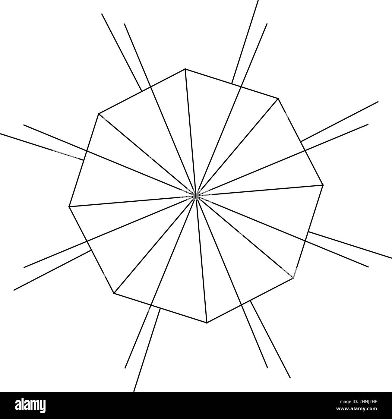Geometric abstract icon, symbol motif - stock vector illustration, clip ...