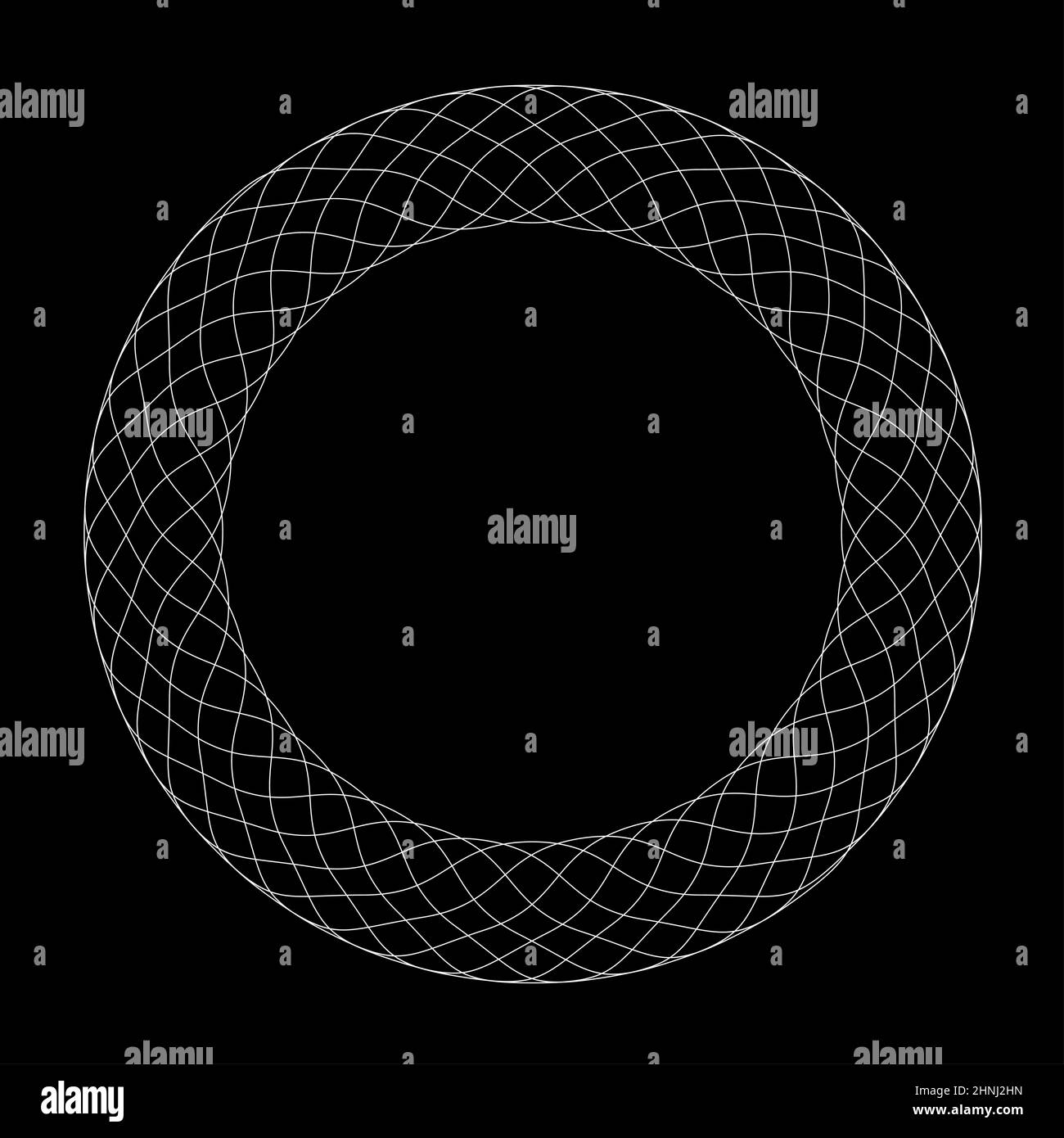Geometric Circular abstract motif, icon, symbol. Radial, radiating ...