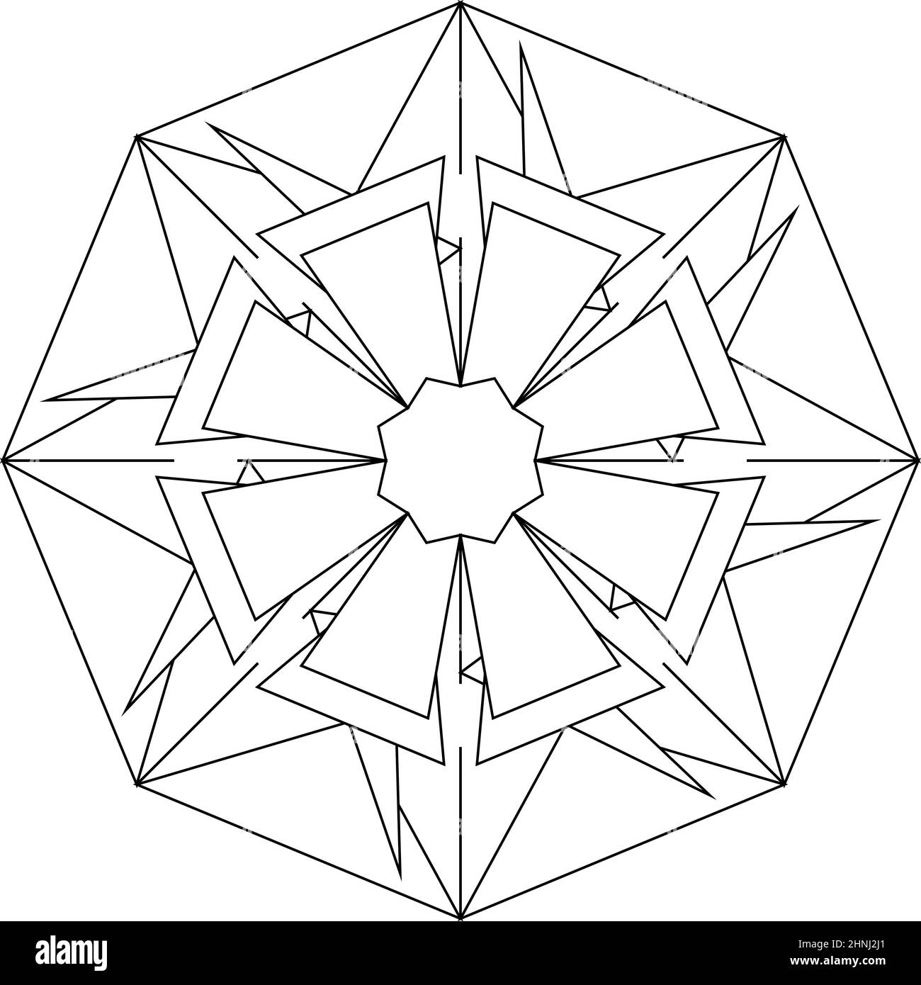 Geometric abstract icon, symbol motif - stock vector illustration, clip ...