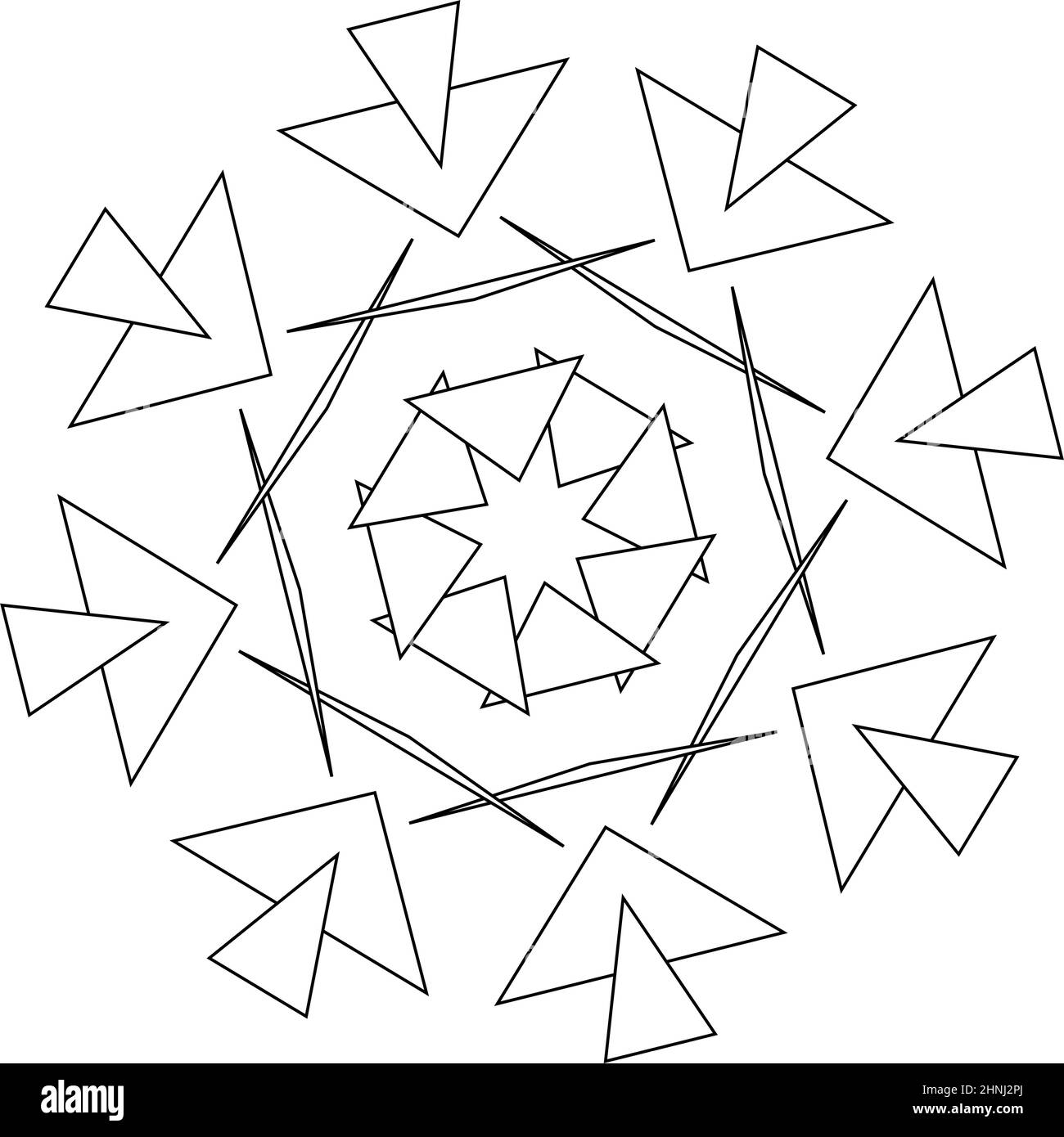 Geometric abstract icon, symbol motif - stock vector illustration, clip ...