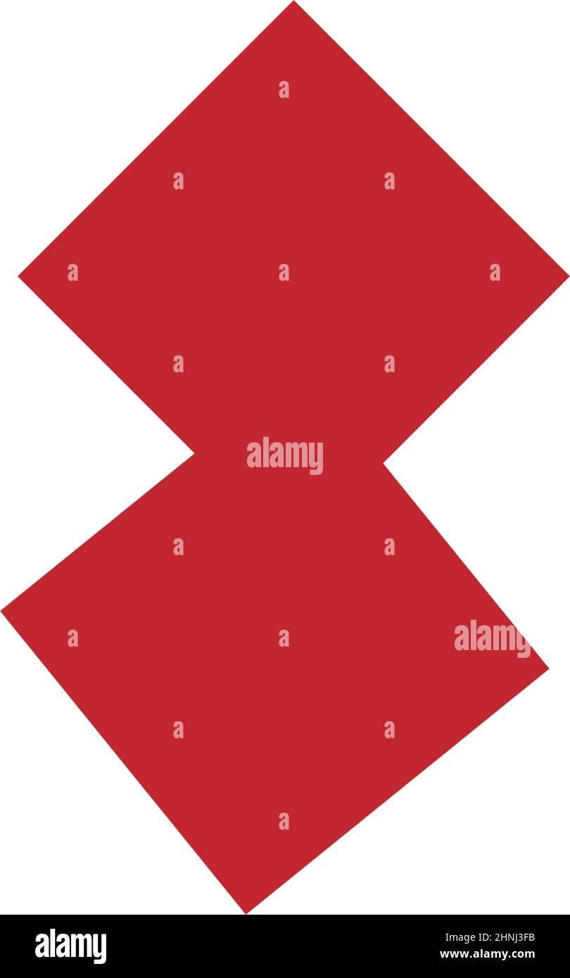 Shape, symbol, icon with abstract geometry. Geometrical vector - stock ...