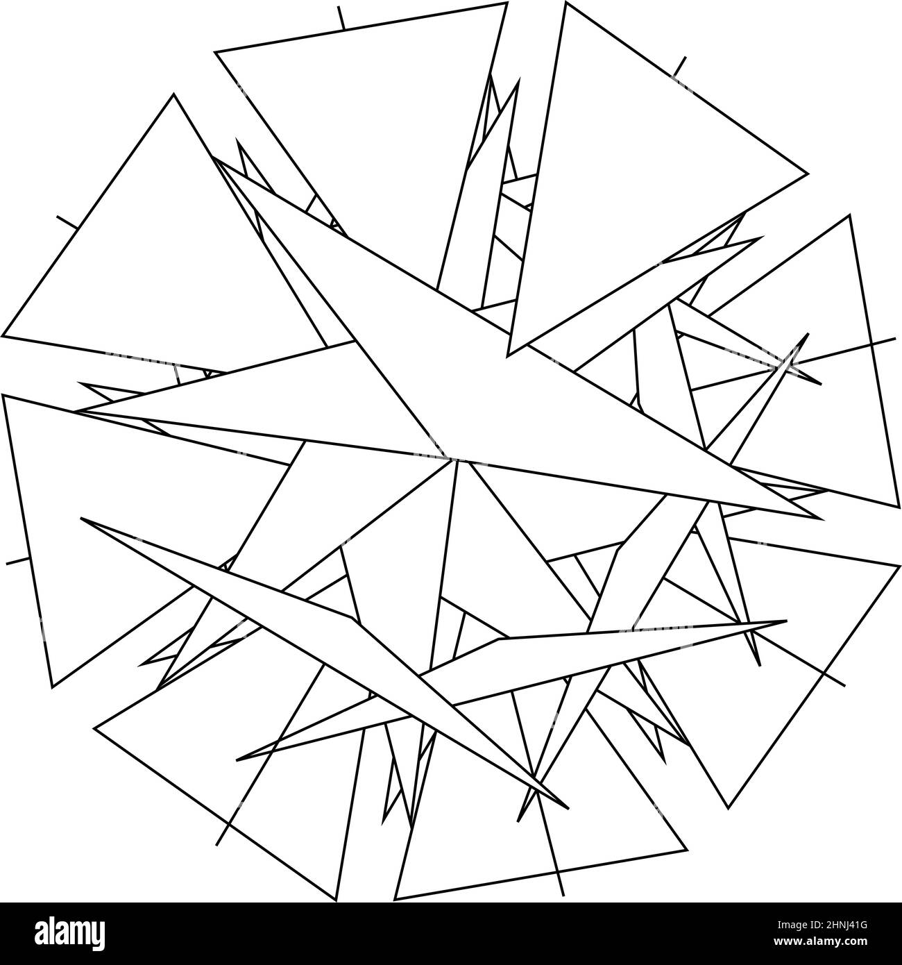 Geometric abstract icon, symbol motif - stock vector illustration, clip ...