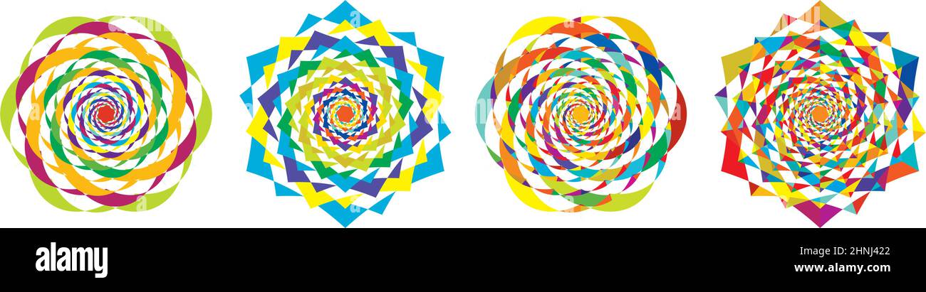 Geometric, abstract visual art shape, design element - stock vector ...