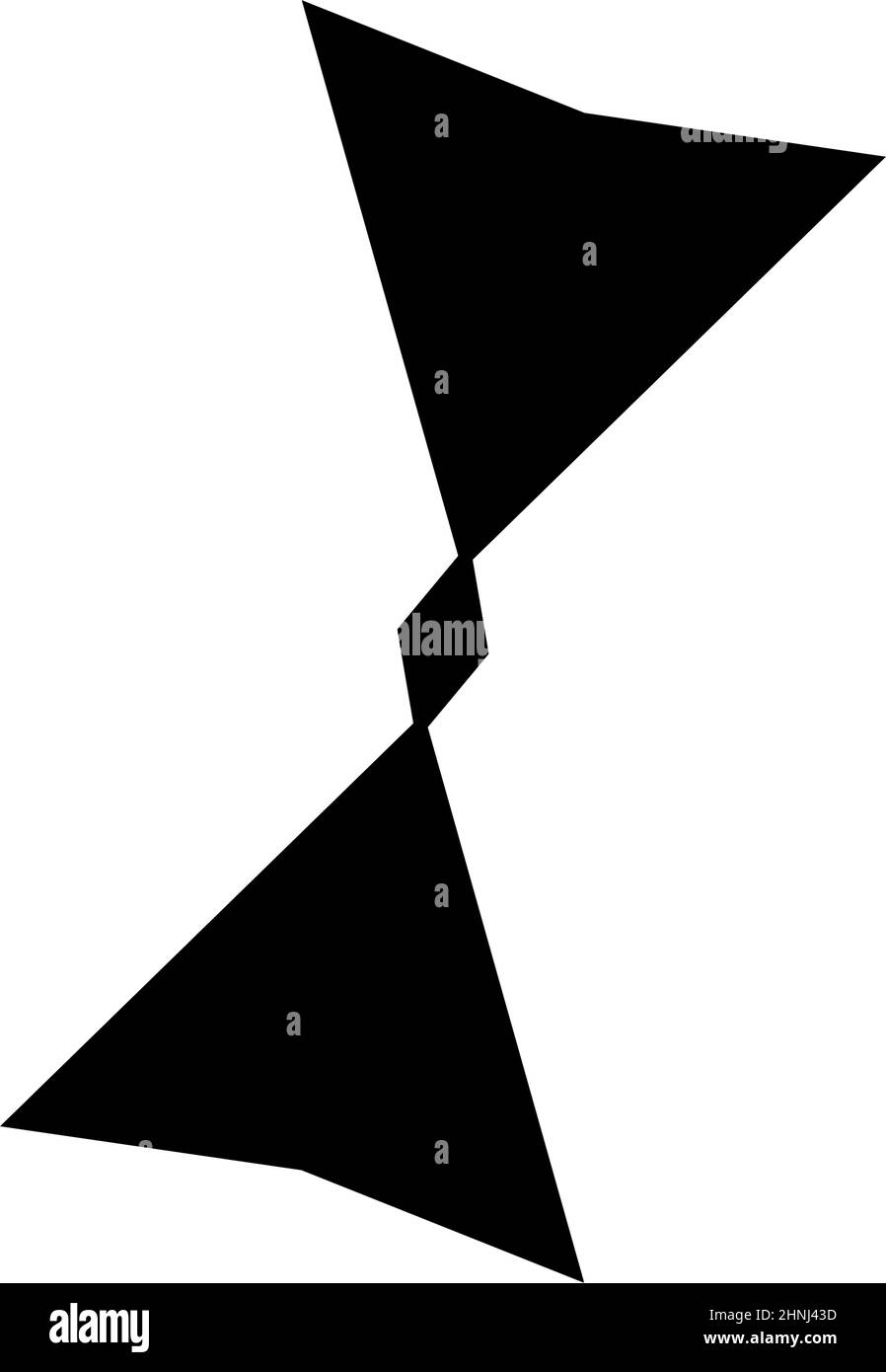 Simple abstract geometric form(s), shape(s). Random, angular vetor ...