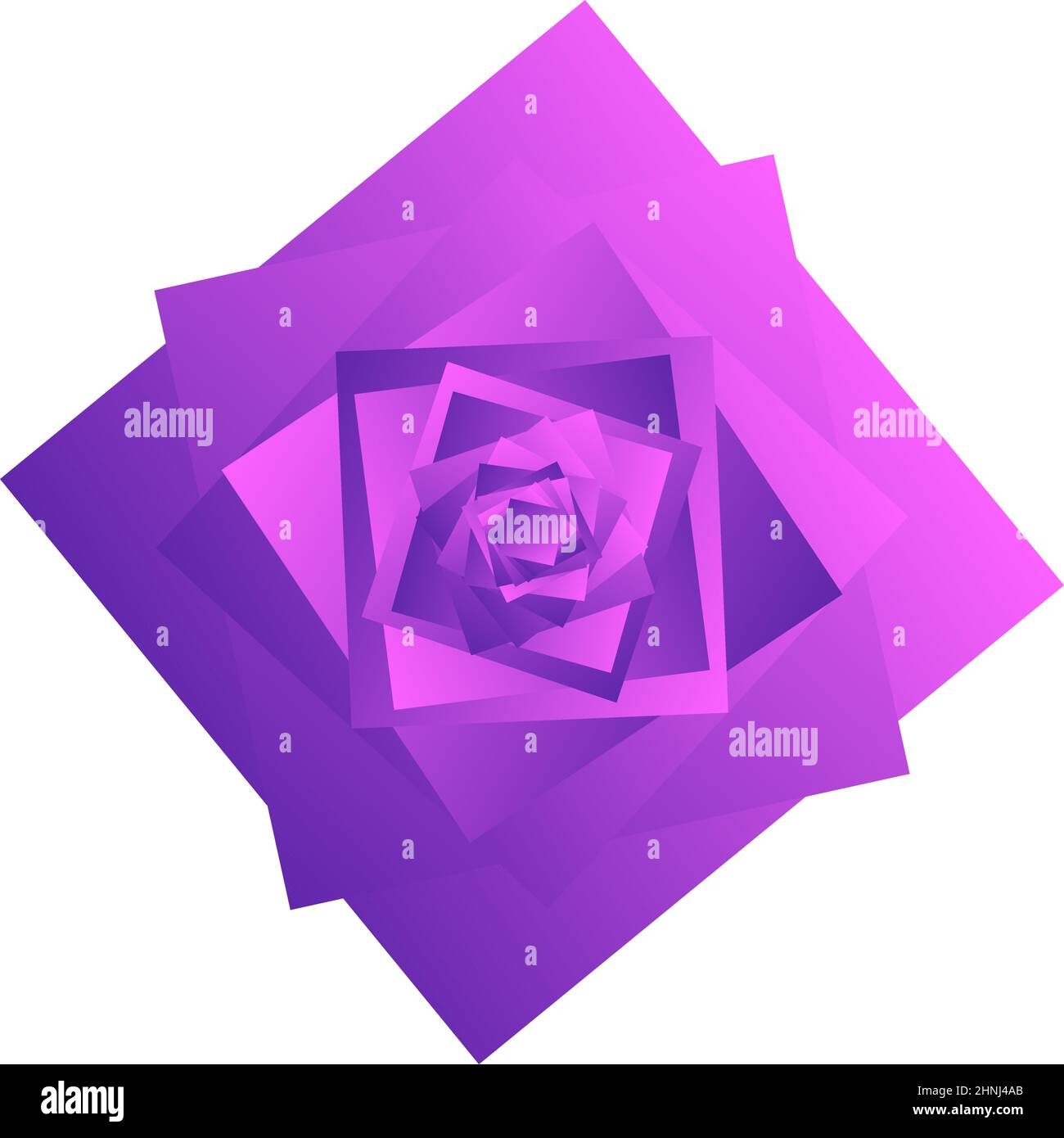 Geometric square design shape with random shaded, gradient fill - stock ...