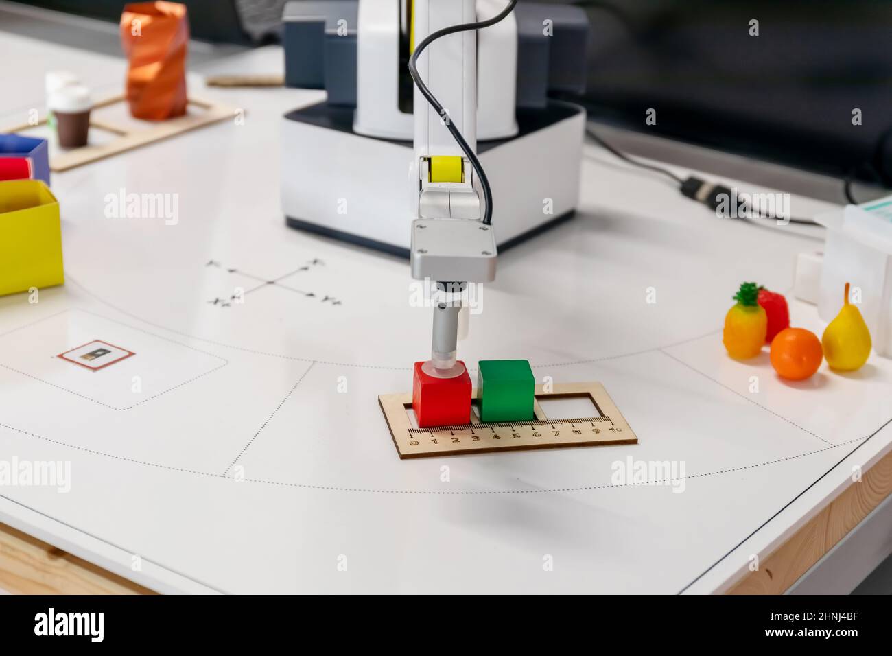 Robotic arm controlled remotely through the computer. Innovative ...
