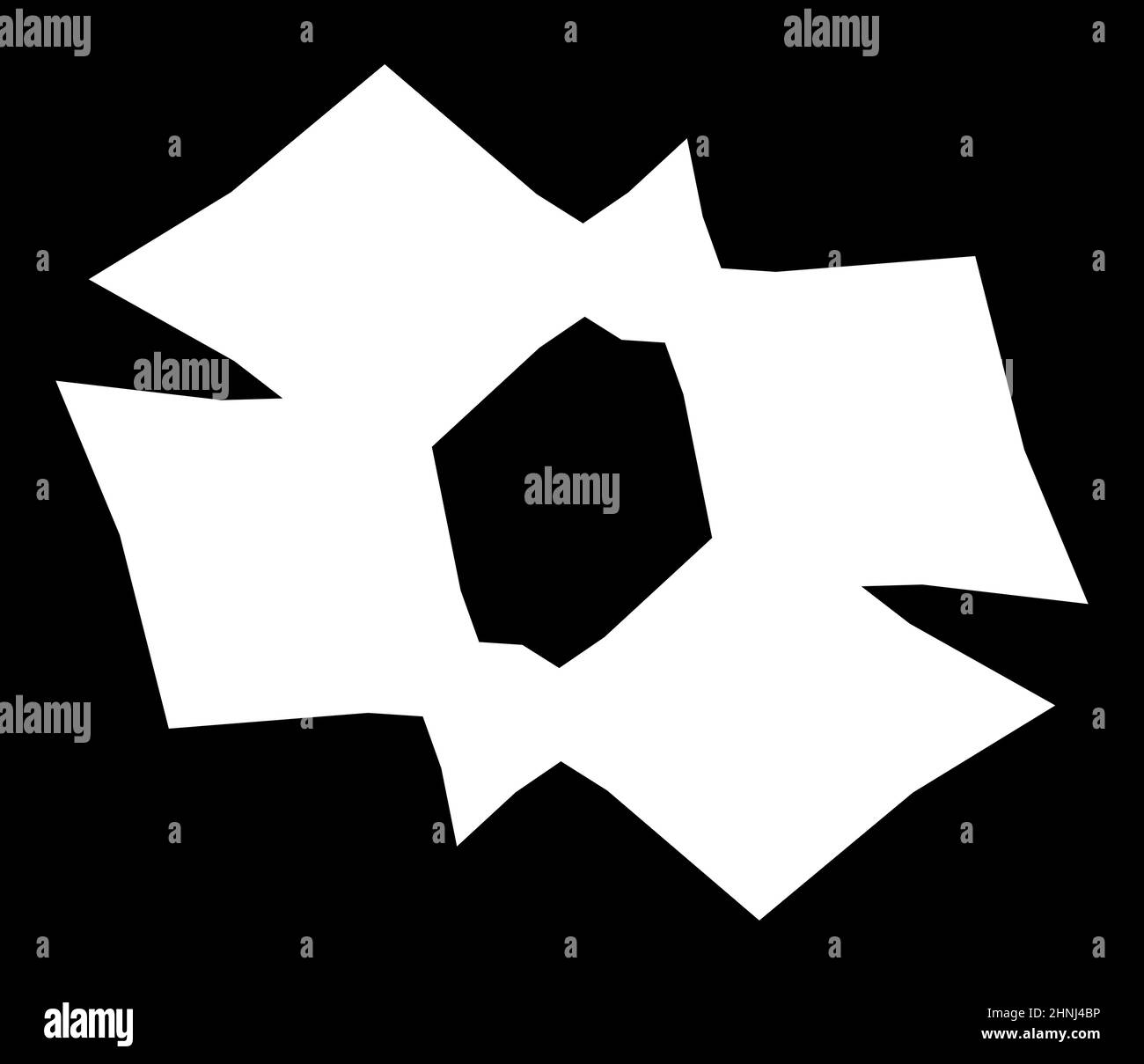 Simple abstract geometric form(s), shape(s). Random, angular vetor ...