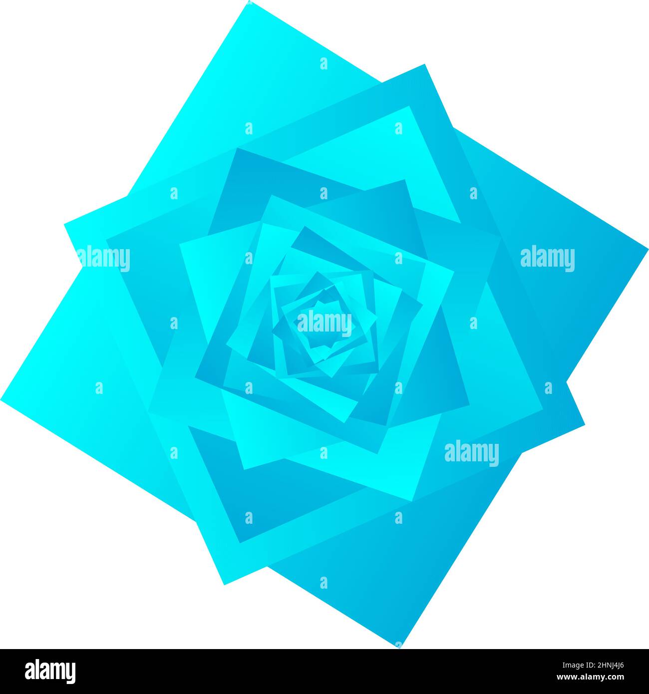 Geometric square design shape with random shaded, gradient fill - stock ...