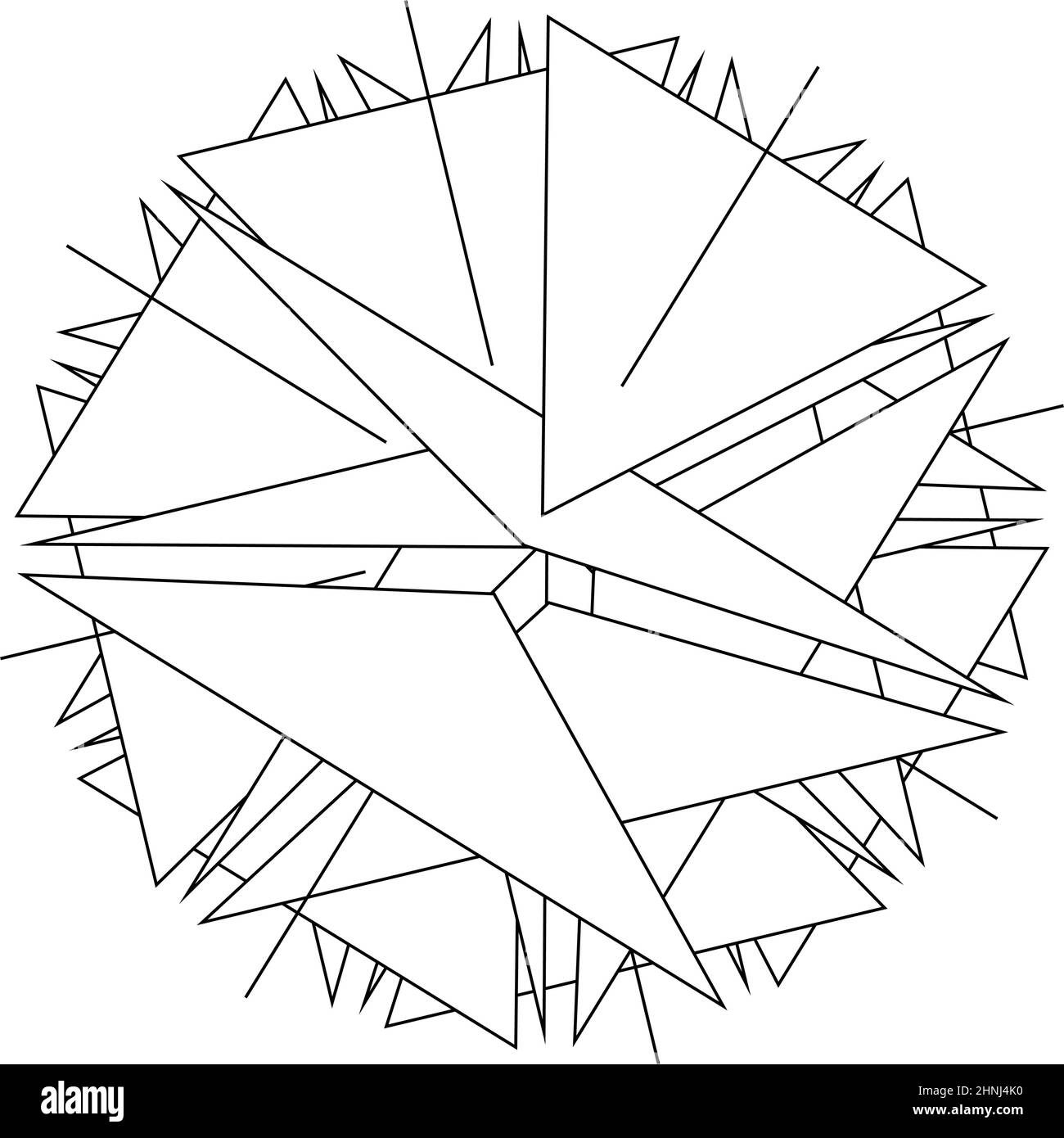 Geometric abstract icon, symbol motif - stock vector illustration, clip ...