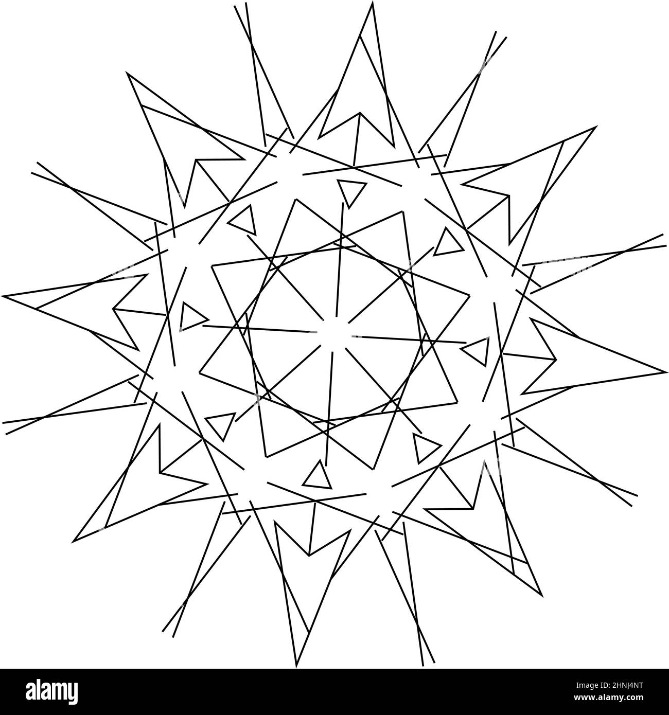 Geometric abstract icon, symbol motif - stock vector illustration, clip ...