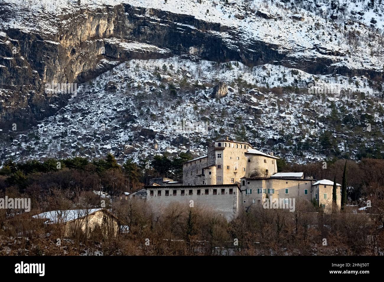 Pietra Castle was built in the Middle Ages on a boulder of a landslide ...