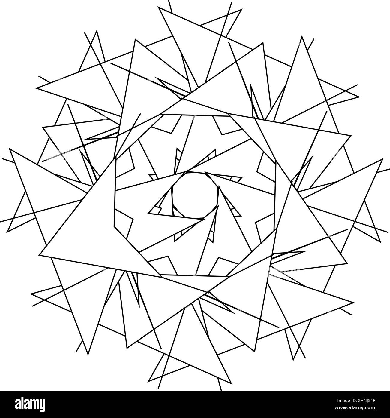 Geometric abstract icon, symbol motif - stock vector illustration, clip ...