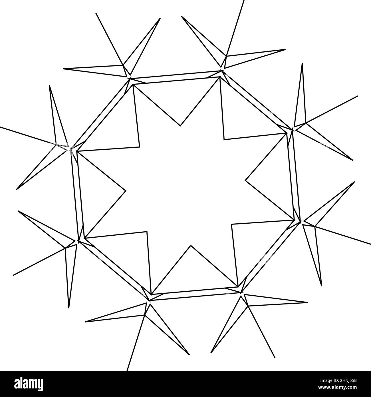 Geometric abstract icon, symbol motif - stock vector illustration, clip ...
