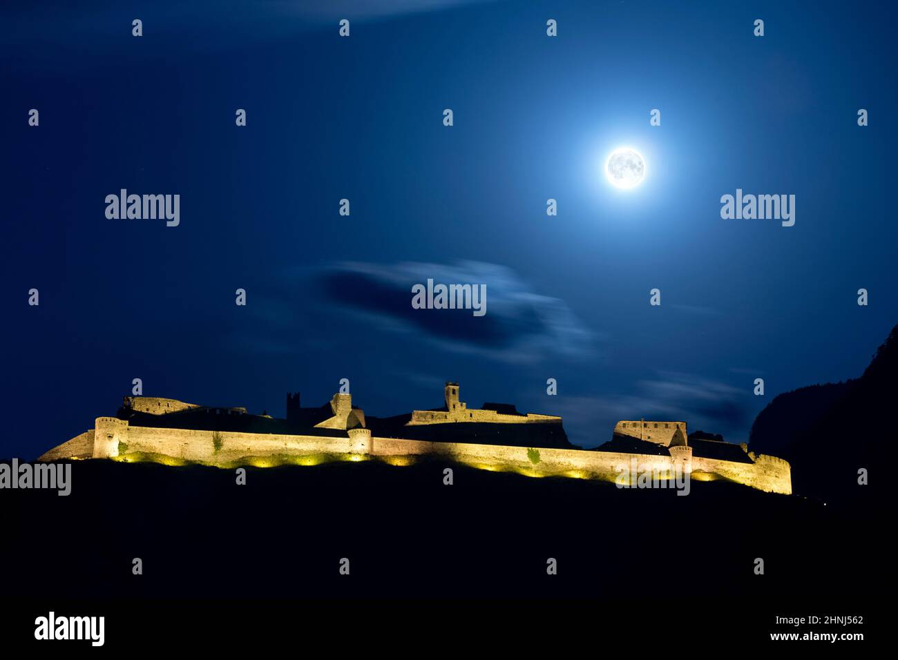 Beseno Castle: the largest medieval fortification in Trentino on a full ...