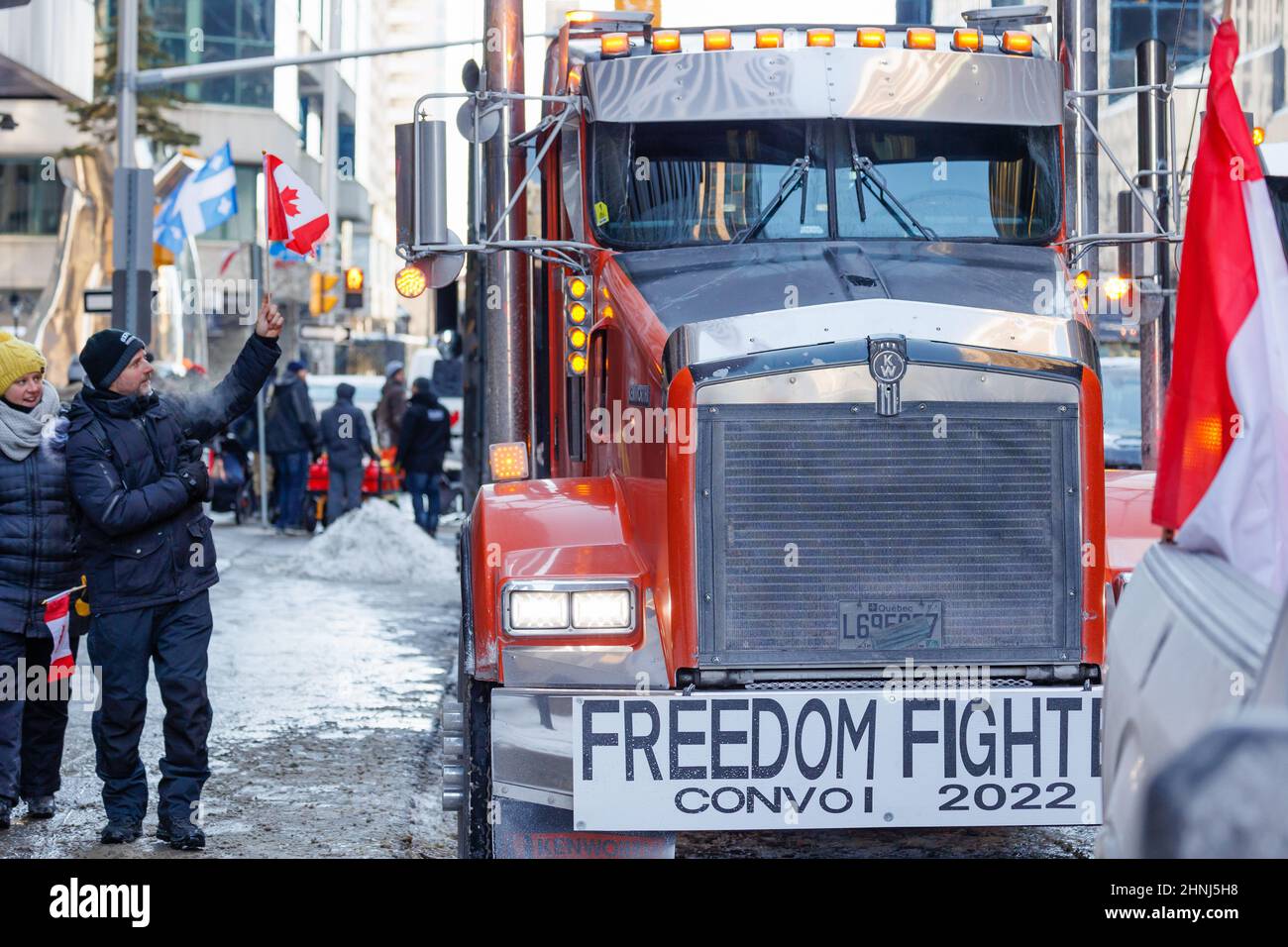 The Freedom Convoy Ottawa Canada Stock Photo - Alamy