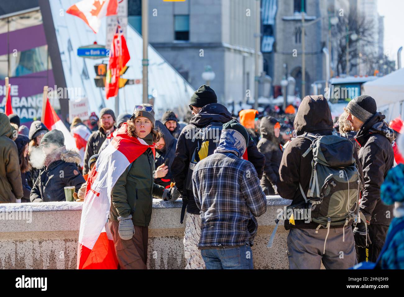 The Freedom Convoy Ottawa Canada Stock Photo - Alamy