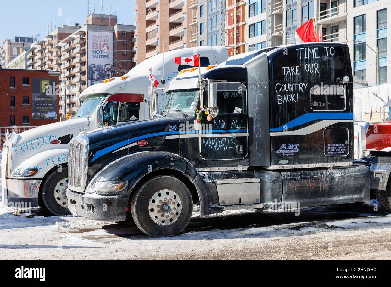 The Freedom Convoy Ottawa Canada Stock Photo - Alamy