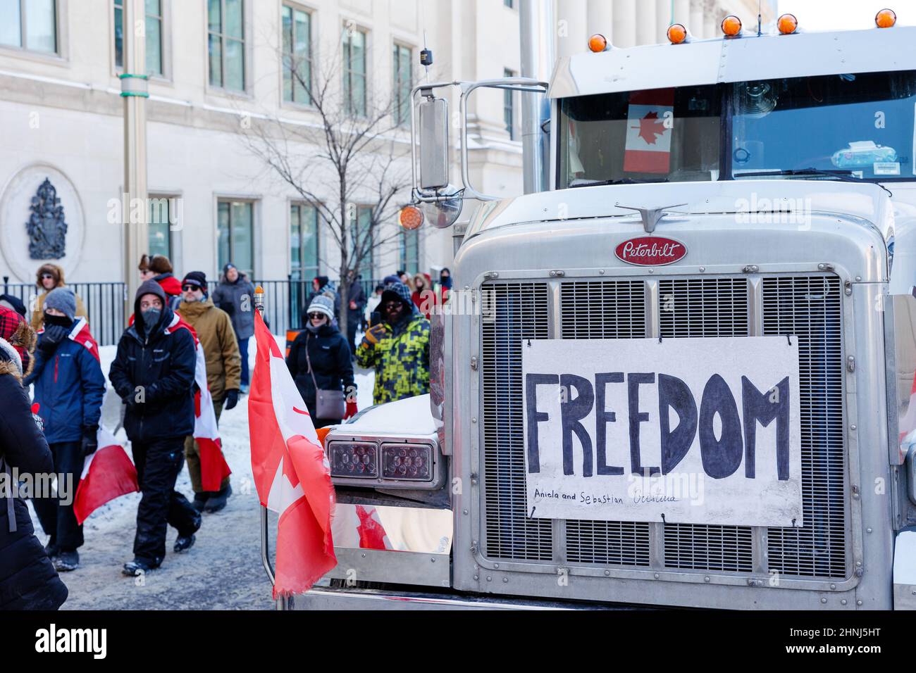 The Freedom Convoy Ottawa Canada Stock Photo - Alamy