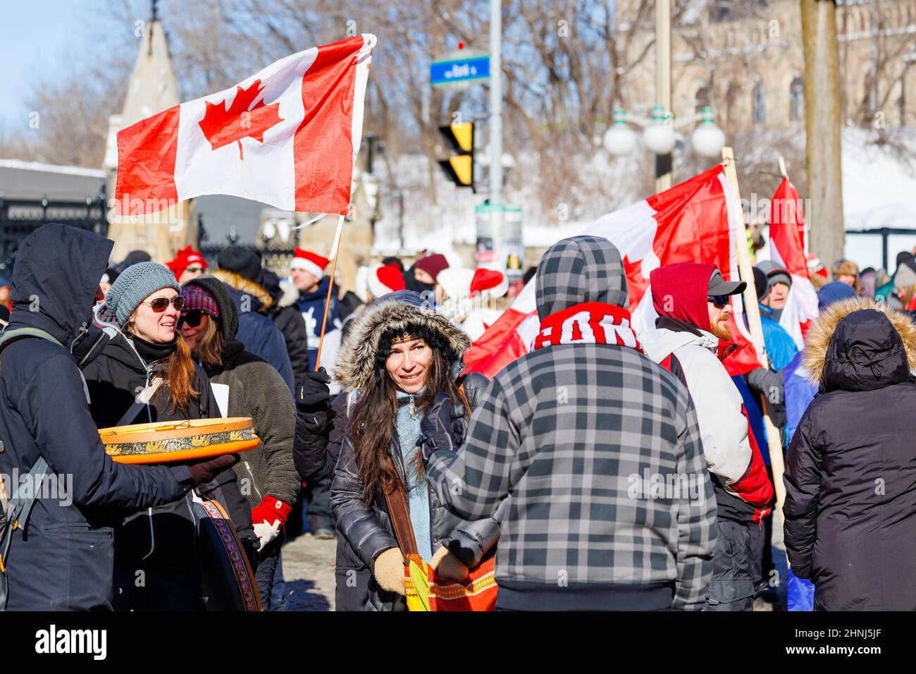The Freedom Convoy Ottawa Canada Stock Photo - Alamy