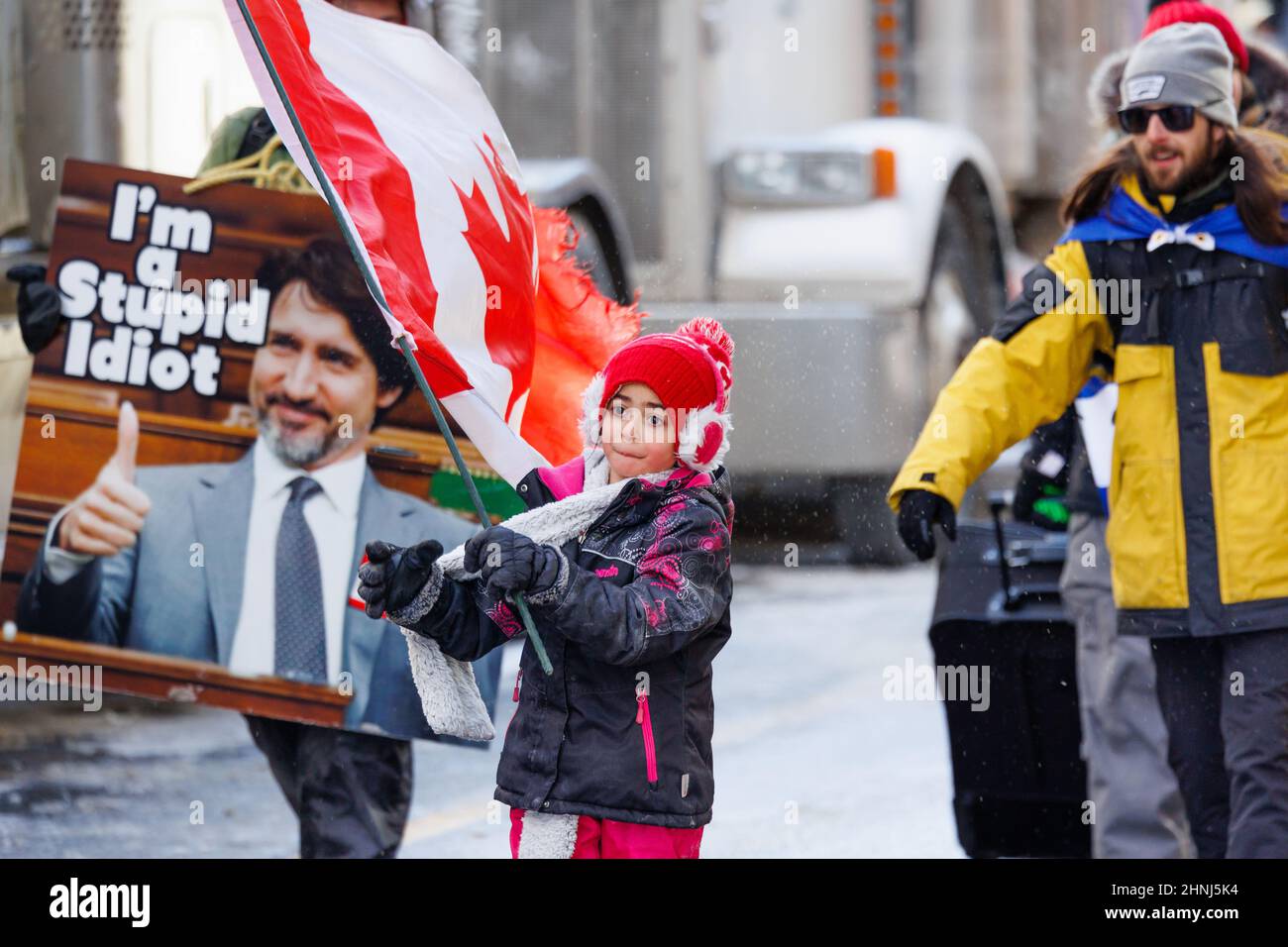 The Freedom Convoy Ottawa Canada Stock Photo - Alamy