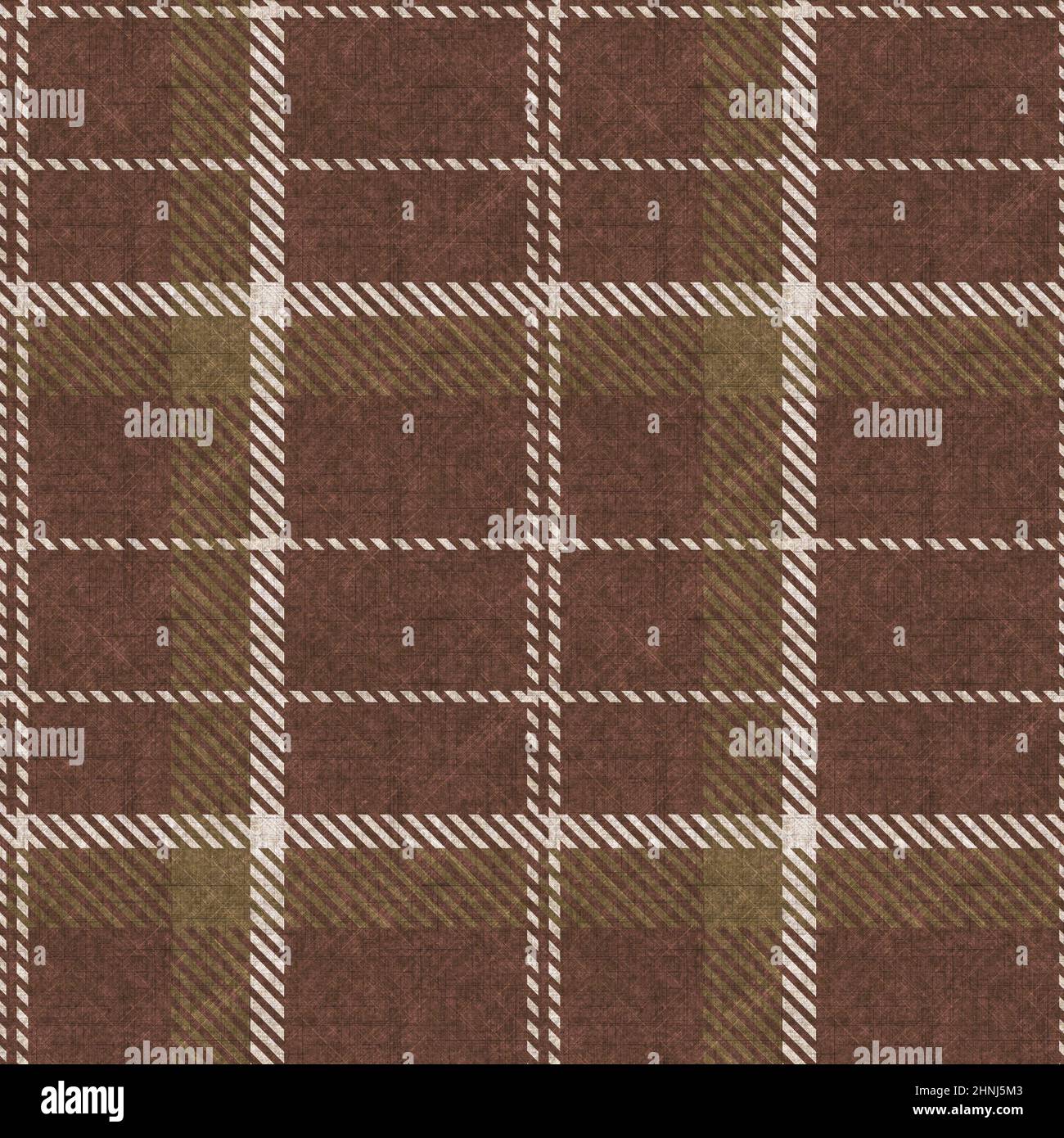 Sepia brown neutral woven plaid texture background. Seamless old worn ...