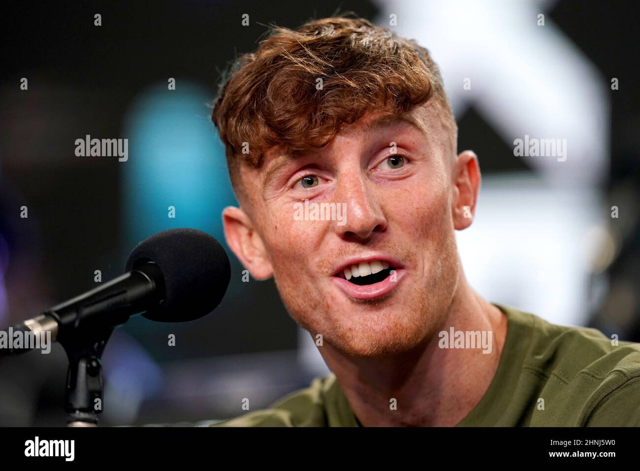 Brad Rea during a press conference at the Exchange Hall, Manchester ...
