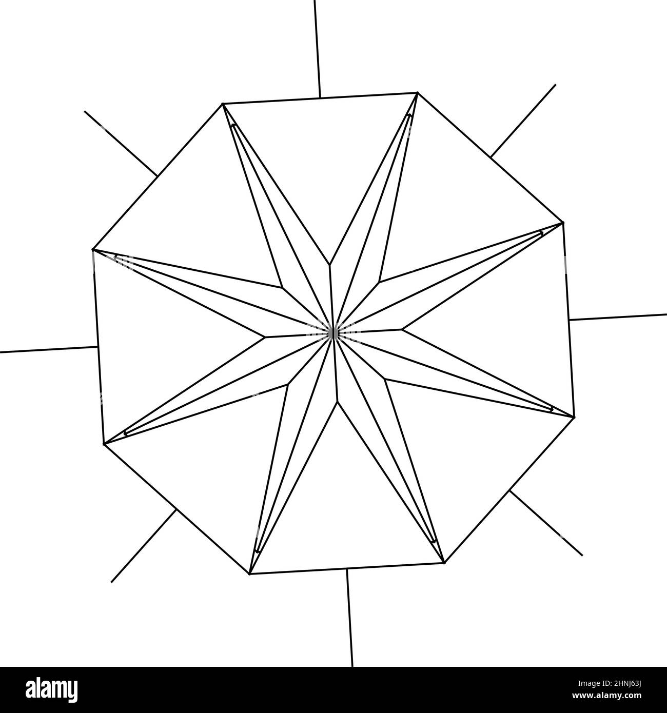 Geometric abstract icon, symbol motif - stock vector illustration, clip ...