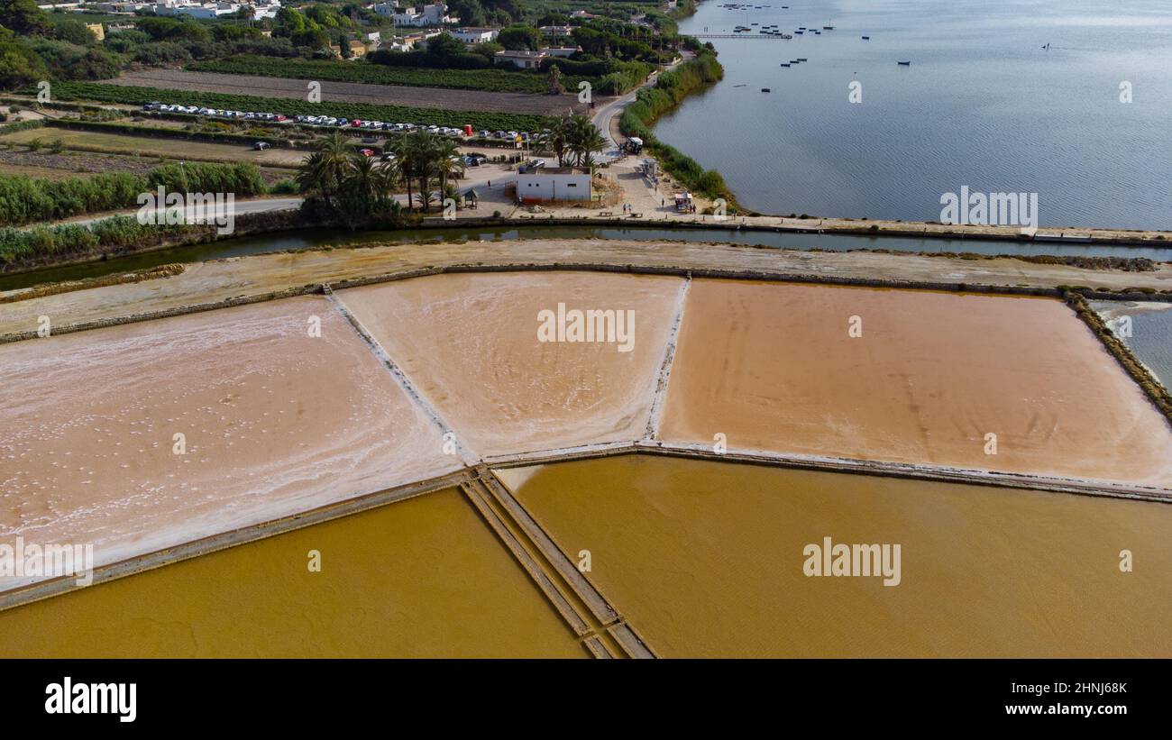 Europe,Italy,Sicily, Marsala, salwater basins Stock Photo - Alamy