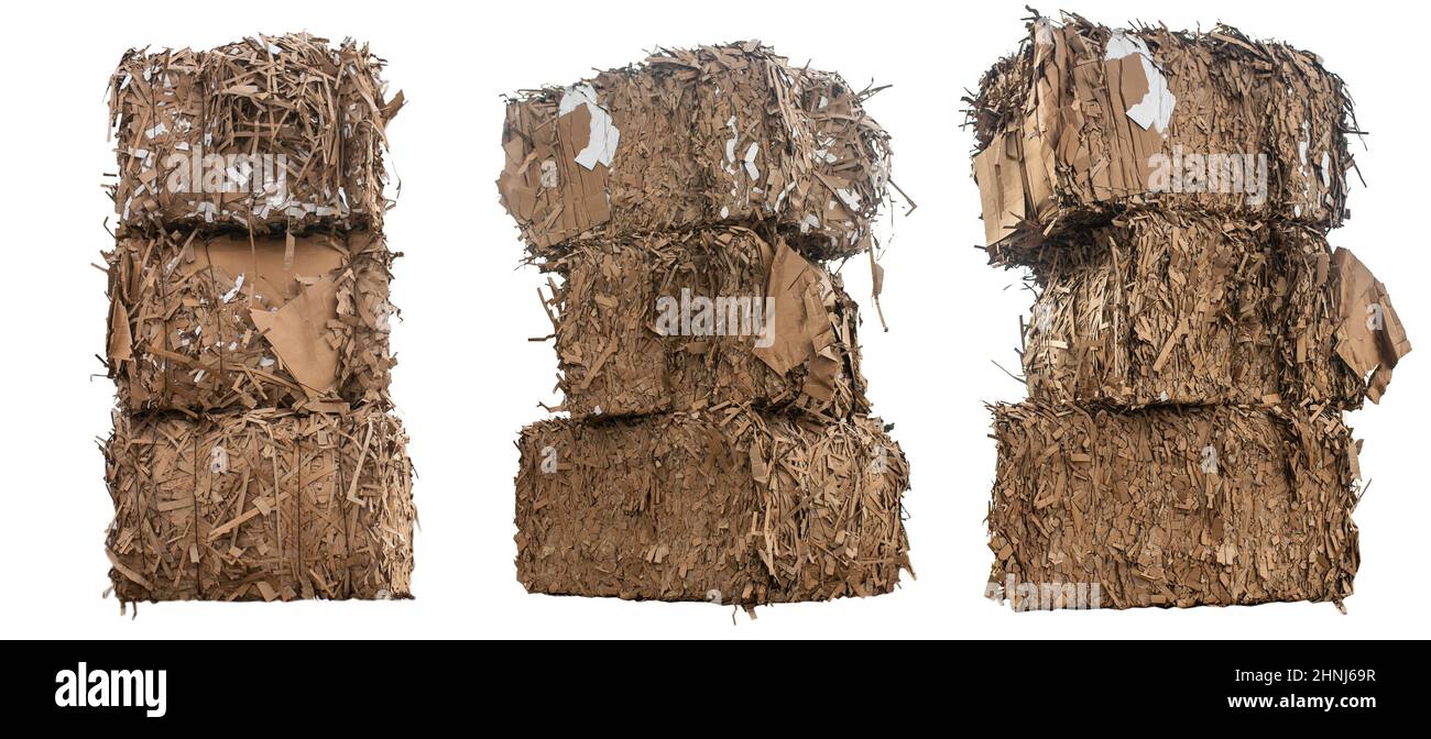 Paper and cardboard waste on white hi-res stock photography and images ...