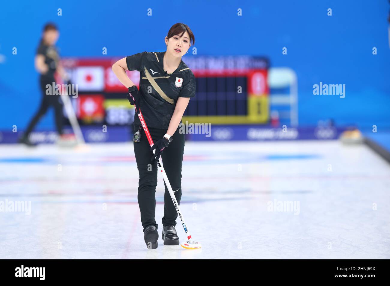 Beijing, China. 17th Feb, 2022. Yurika Yoshida (JPN) Curling : Women's ...
