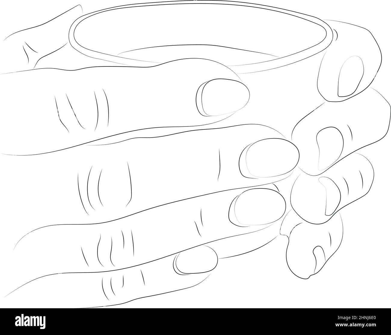 Woman hands cup coffee Stock Vector Images - Alamy