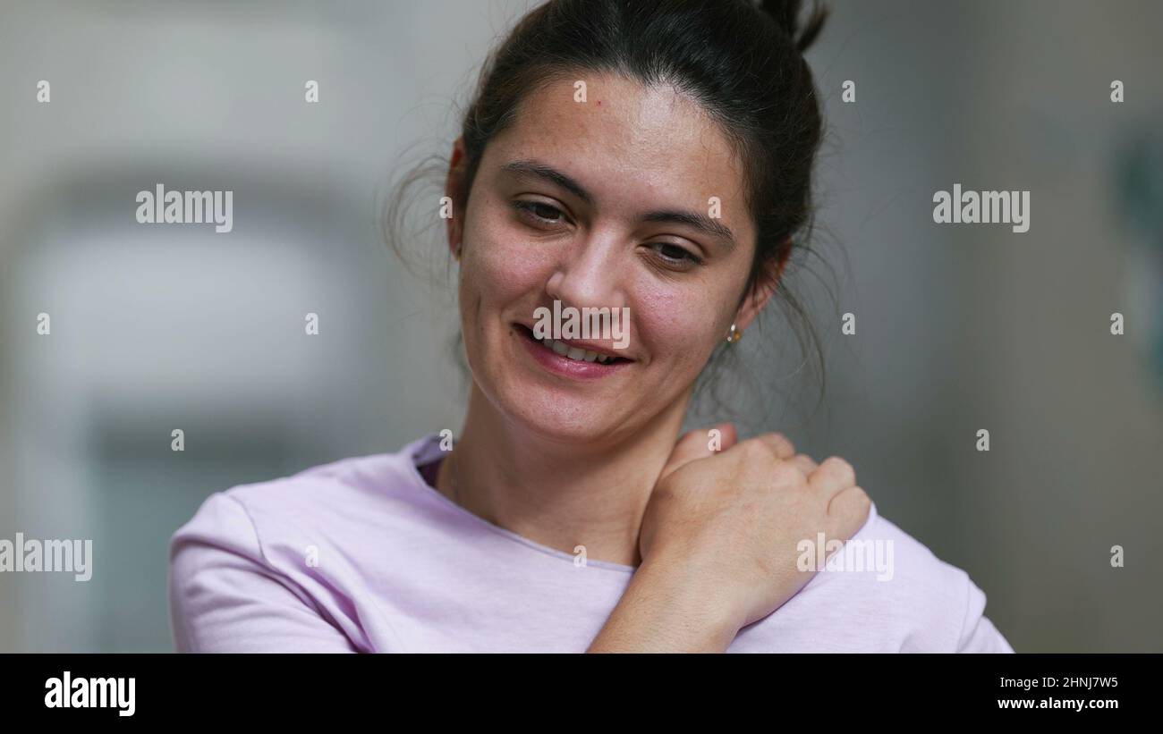 Tracking shot woman smiling hi-res stock photography and images - Alamy