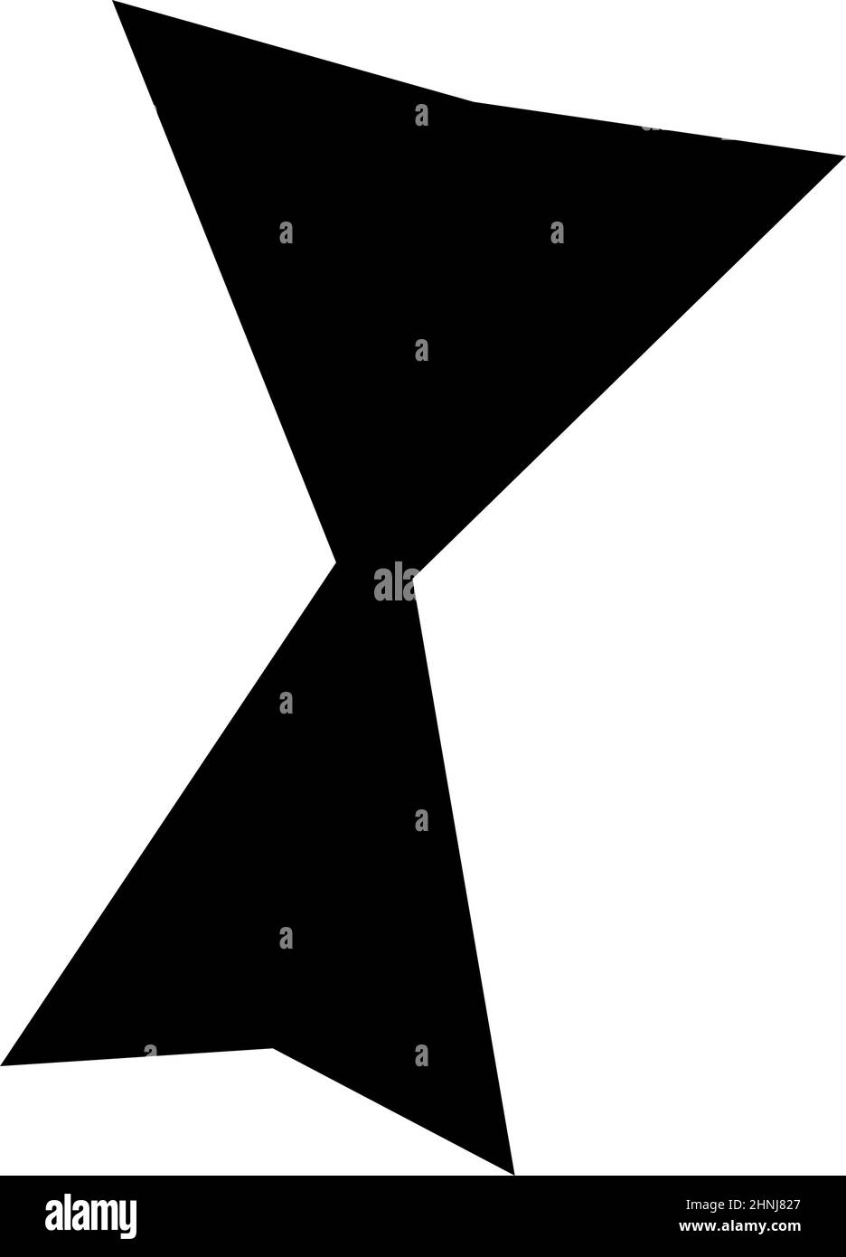 Shape, symbol, icon with abstract geometry. Geometrical vector - stock ...