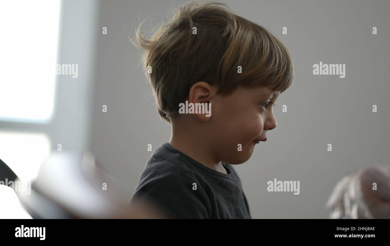 Upset angry little boy annoyed child Stock Photo - Alamy