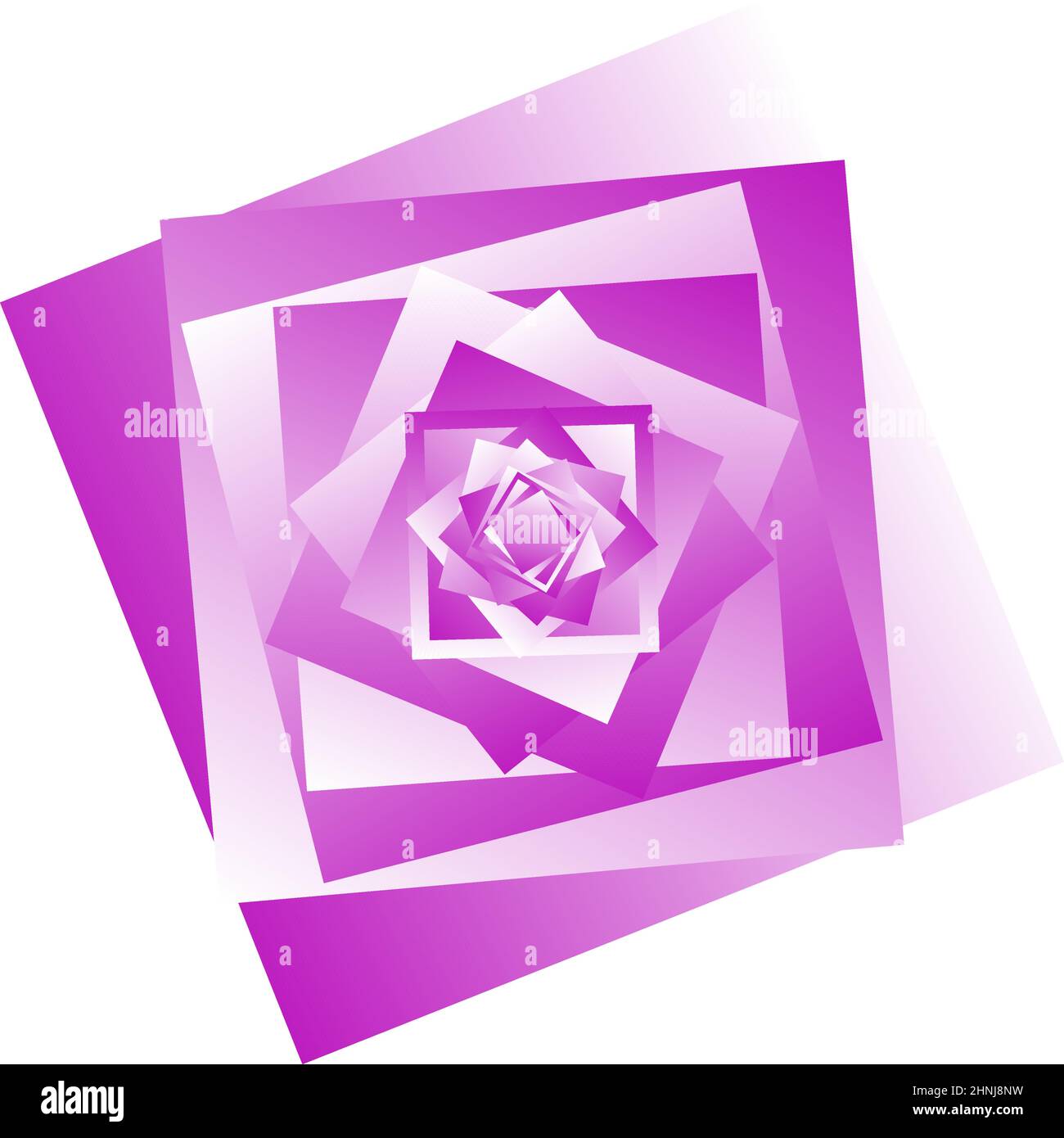 Geometric square design shape with random shaded, gradient fill - stock ...