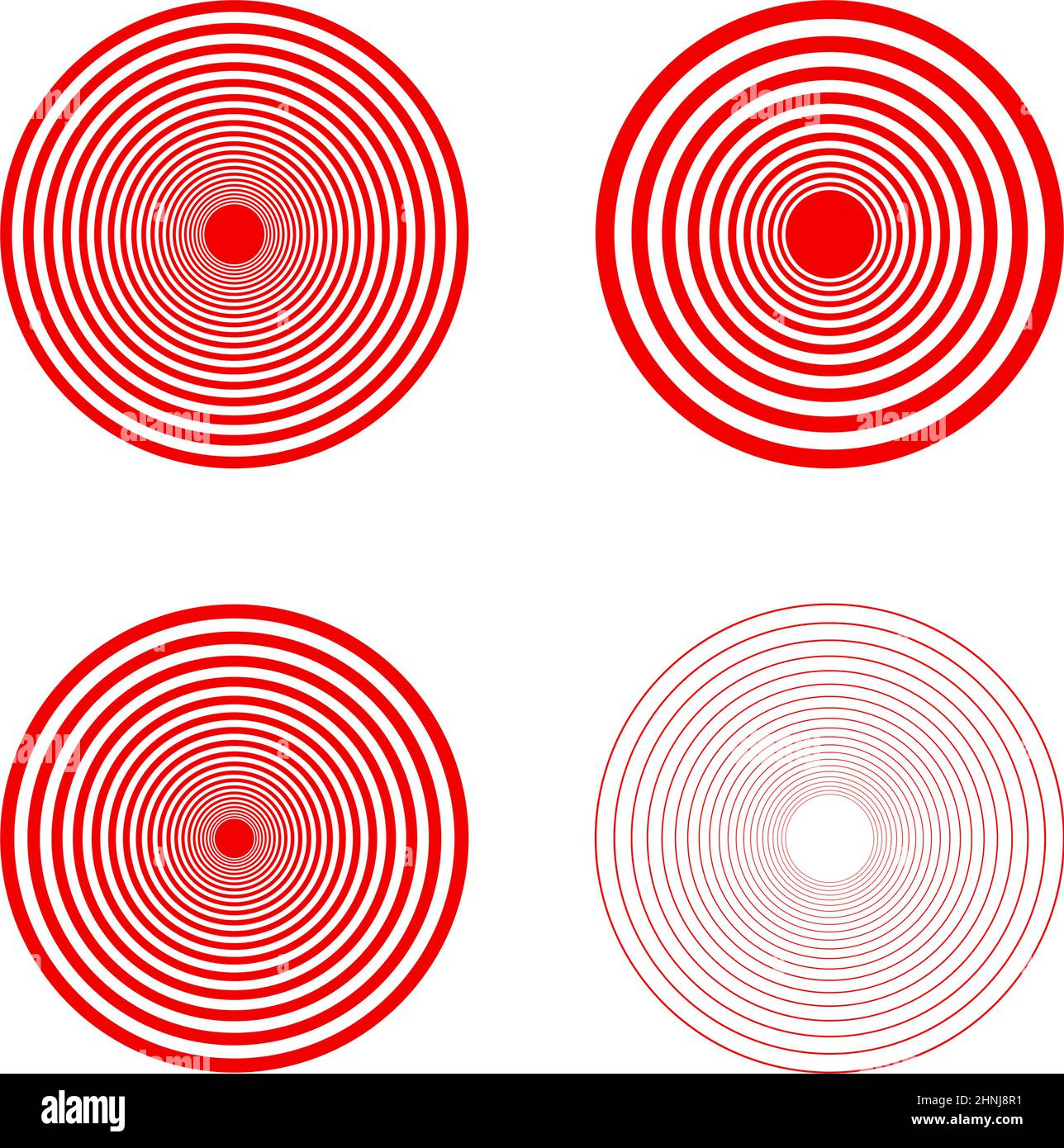 Concentric circles, target mark, crosshair flat icon, symbol - stock ...