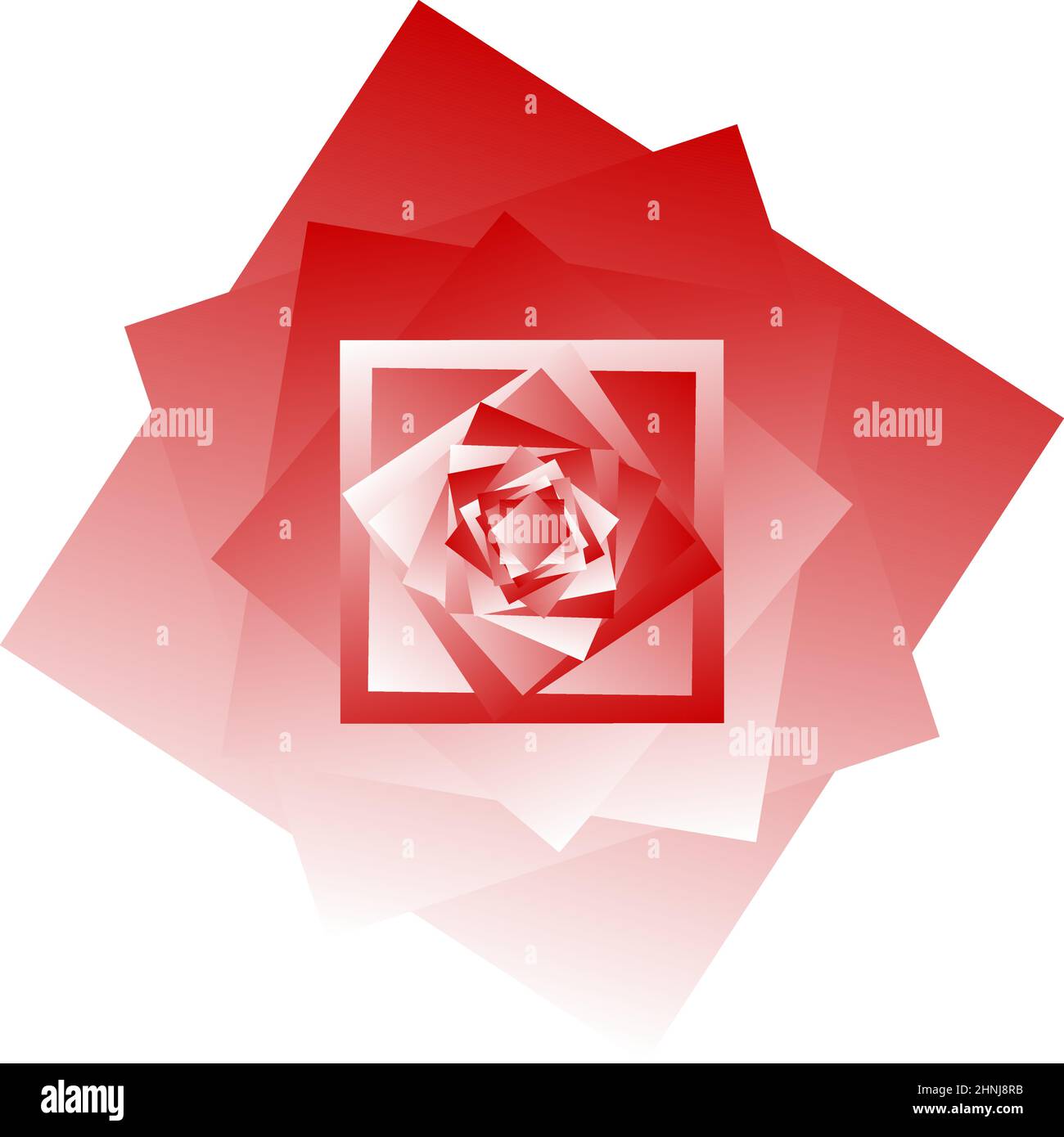 Geometric square design shape with random shaded, gradient fill - stock ...