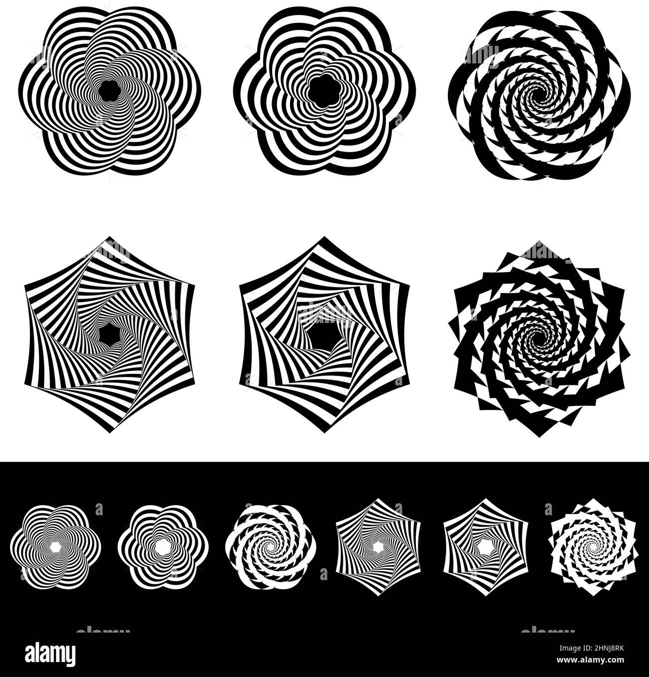 Geometric, abstract visual art shape, design element - stock vector ...