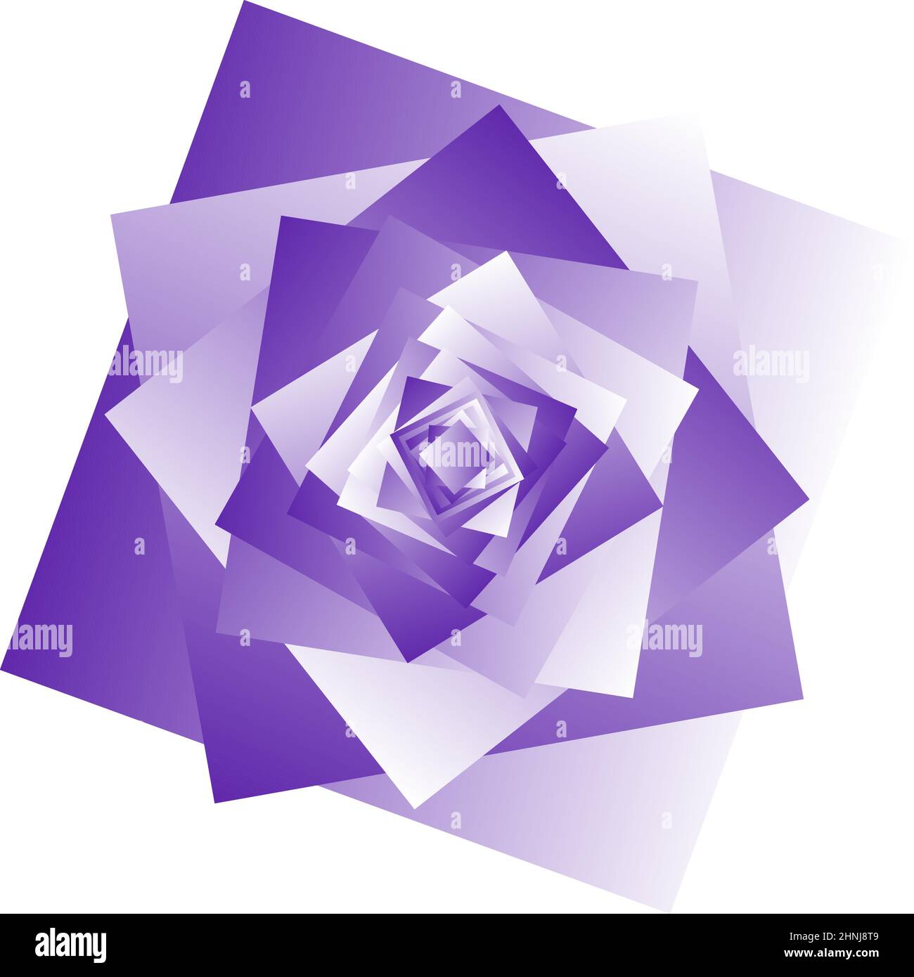 Geometric square design shape with random shaded, gradient fill - stock ...