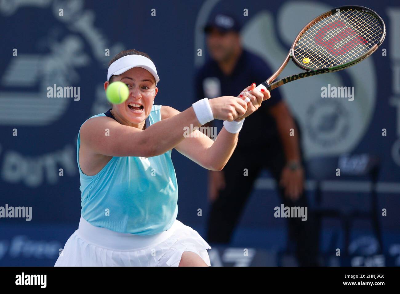 Jelena ostapenko backhand hi-res stock photography and images - Alamy