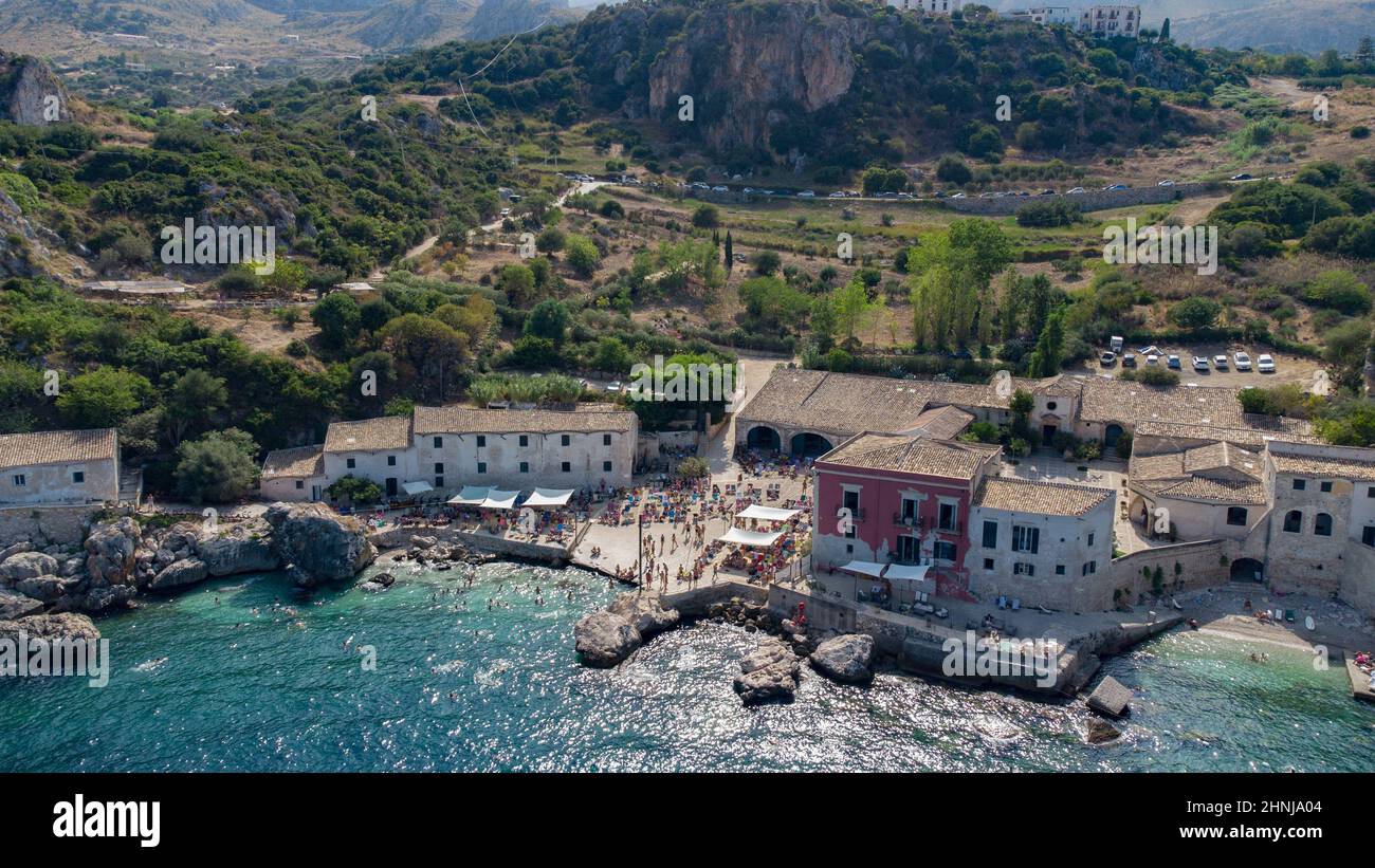 Europe, Italy, Sicily, Lo Zingaro Natural Reserve, Scopello's Tonnara ...