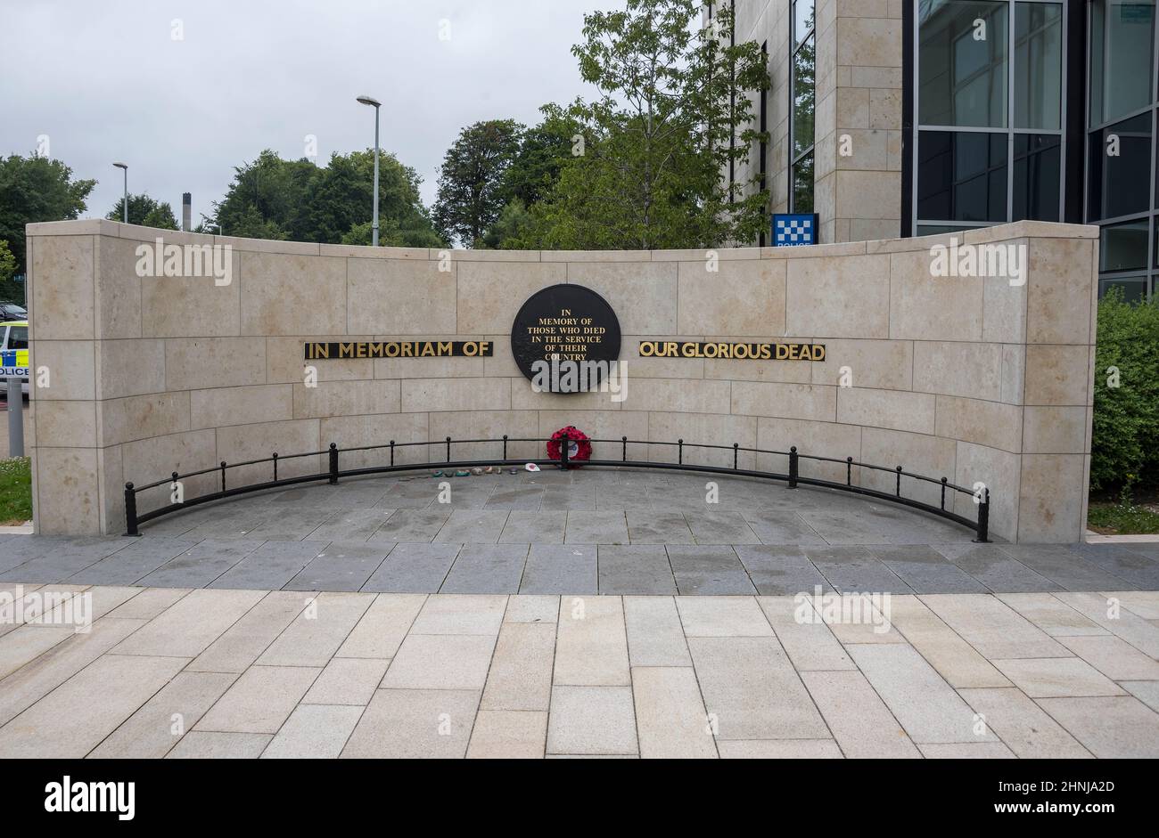 War Memorial, Cicic Centre, Livingston, West Lothian Stock Photo - Alamy