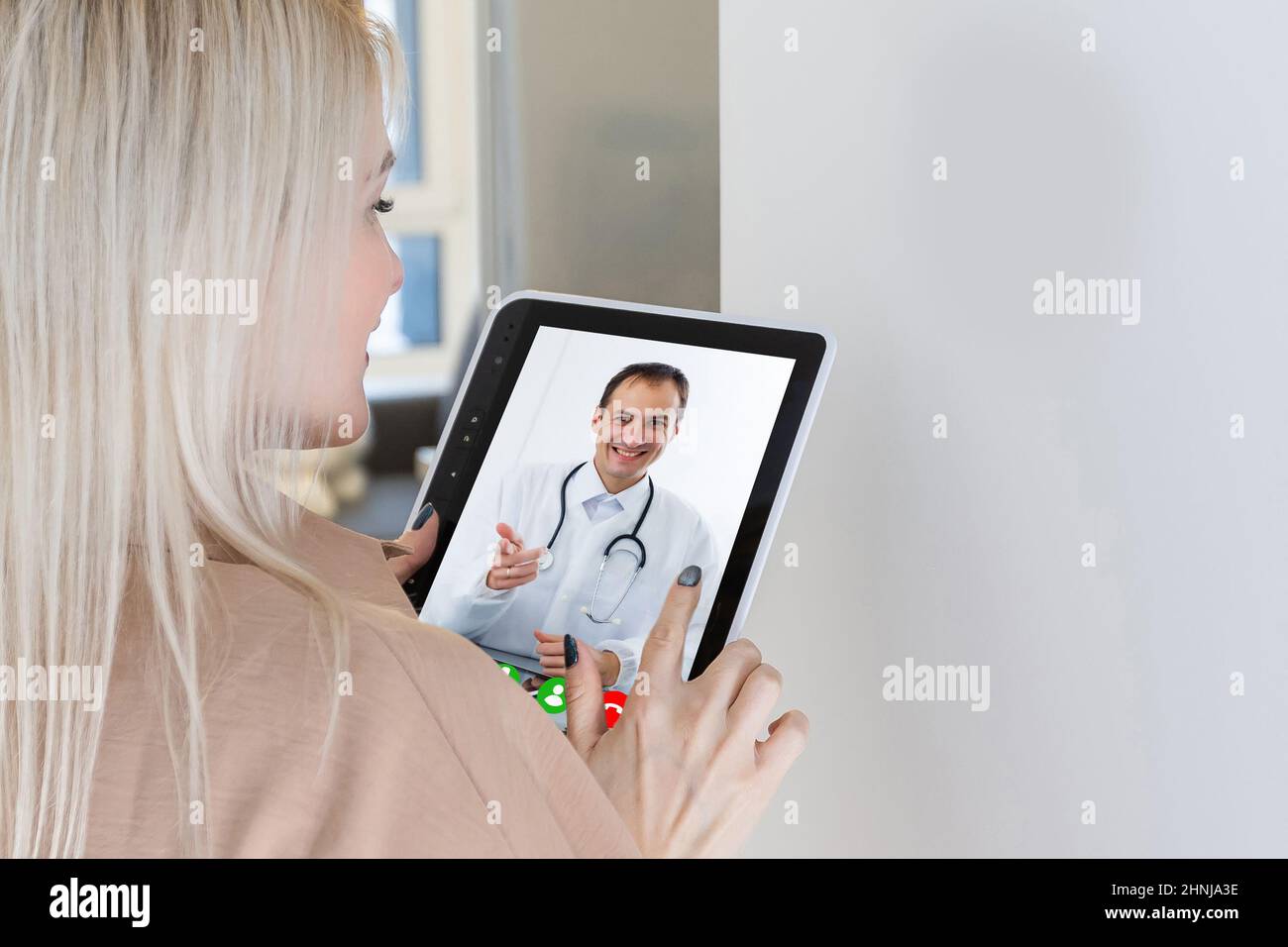 Remote Medical Consultancy. Doctor Consulting Patient Via Web ...