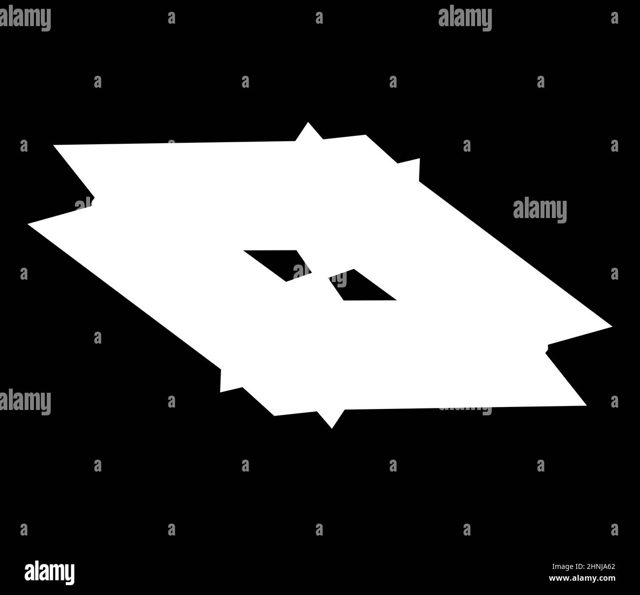 Simple abstract geometric form(s), shape(s). Random, angular vetor ...