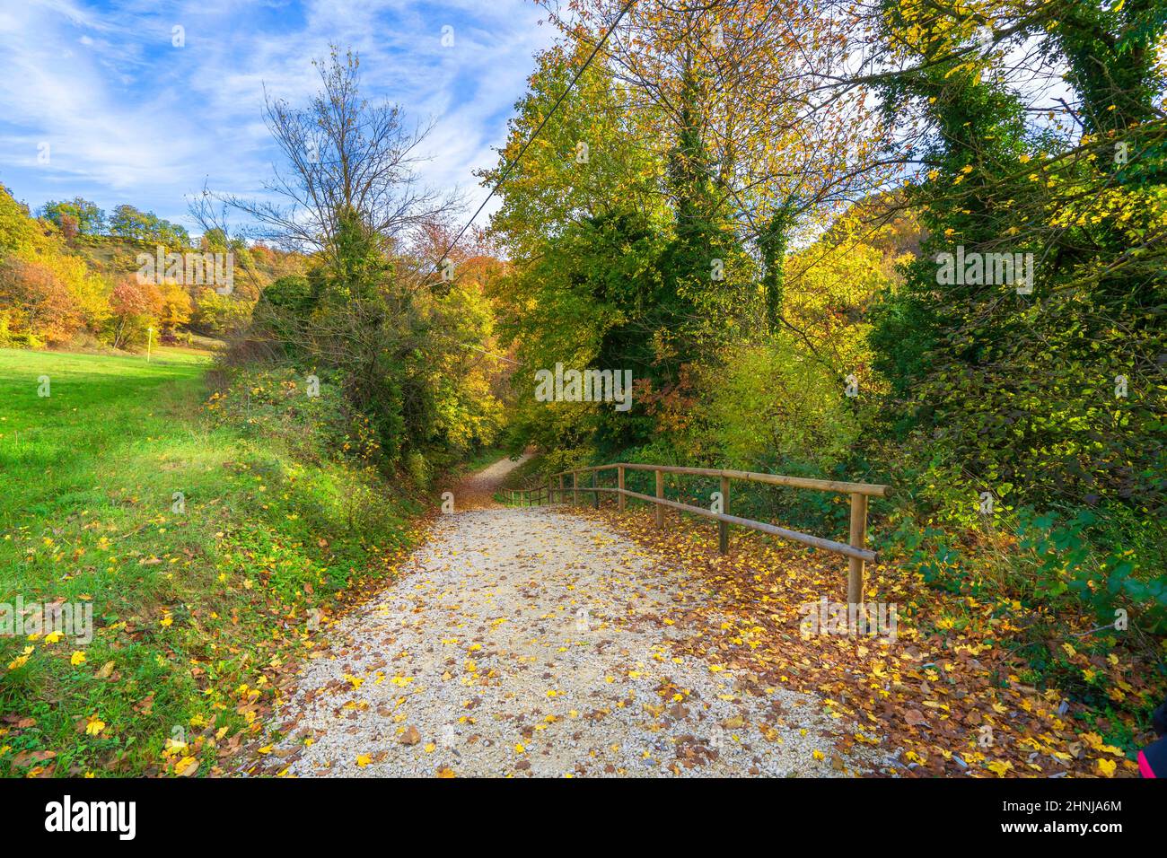 The Path of Waters, Autumn, Pieve Torina, Marche, Italy, Europe Stock ...