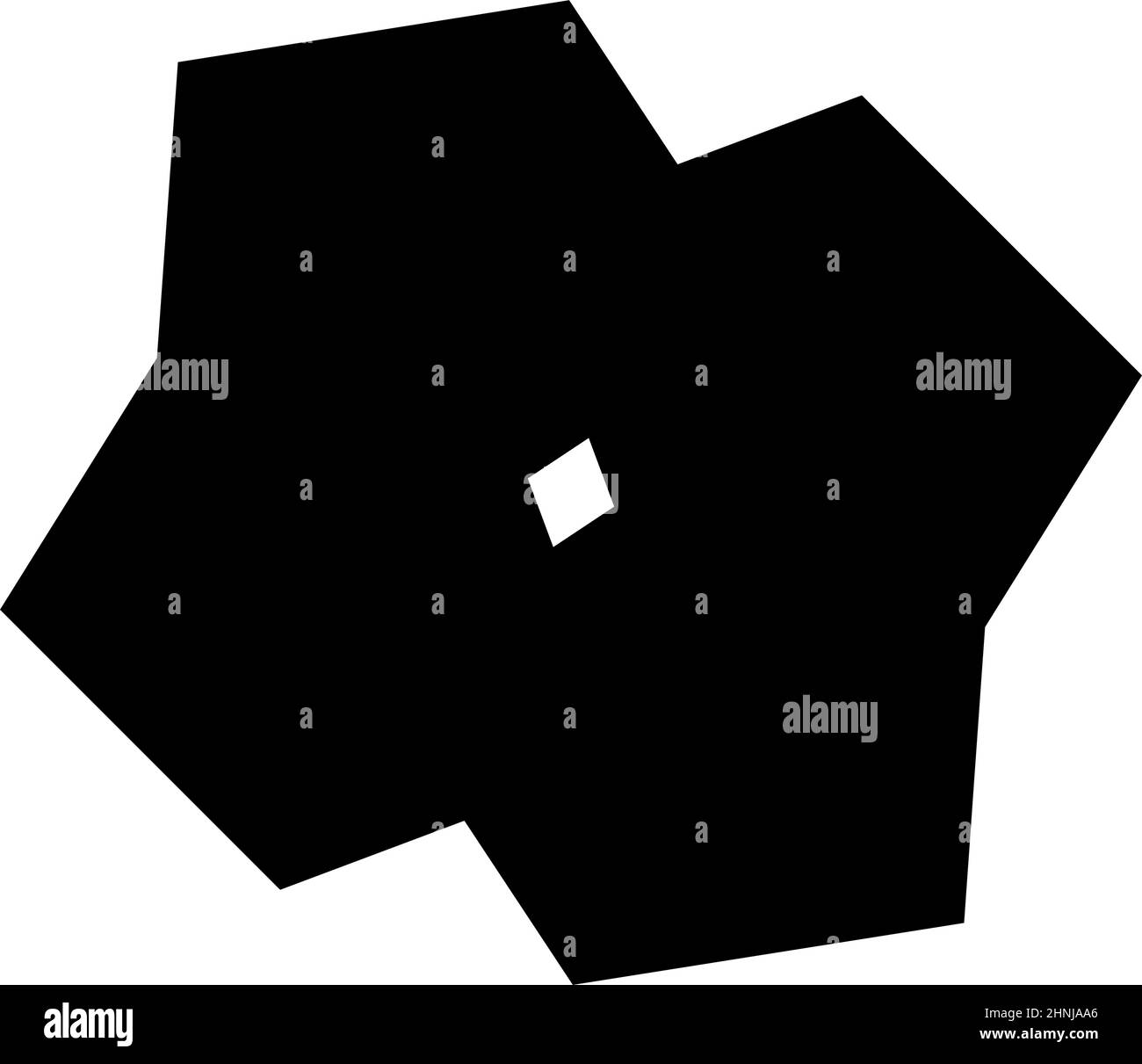 Simple abstract geometric form(s), shape(s). Random, angular vetor ...