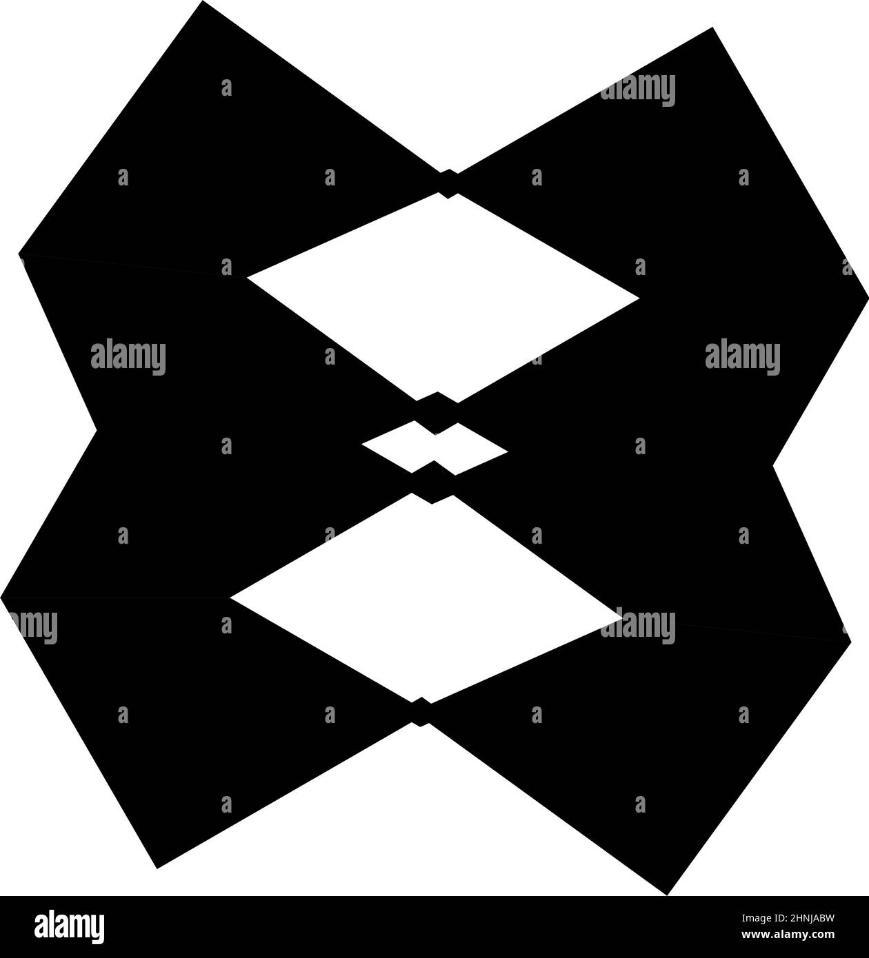 Simple abstract geometric form(s), shape(s). Random, angular vetor ...
