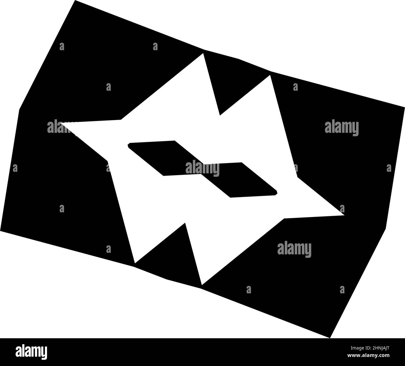 Simple abstract geometric form(s), shape(s). Random, angular vetor ...