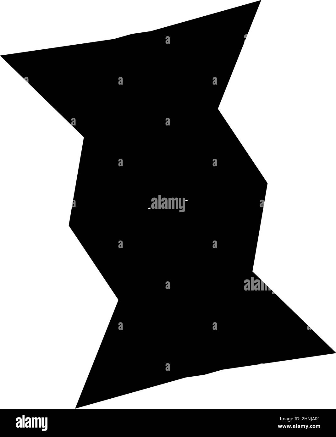 Simple abstract geometric form(s), shape(s). Random, angular vetor ...