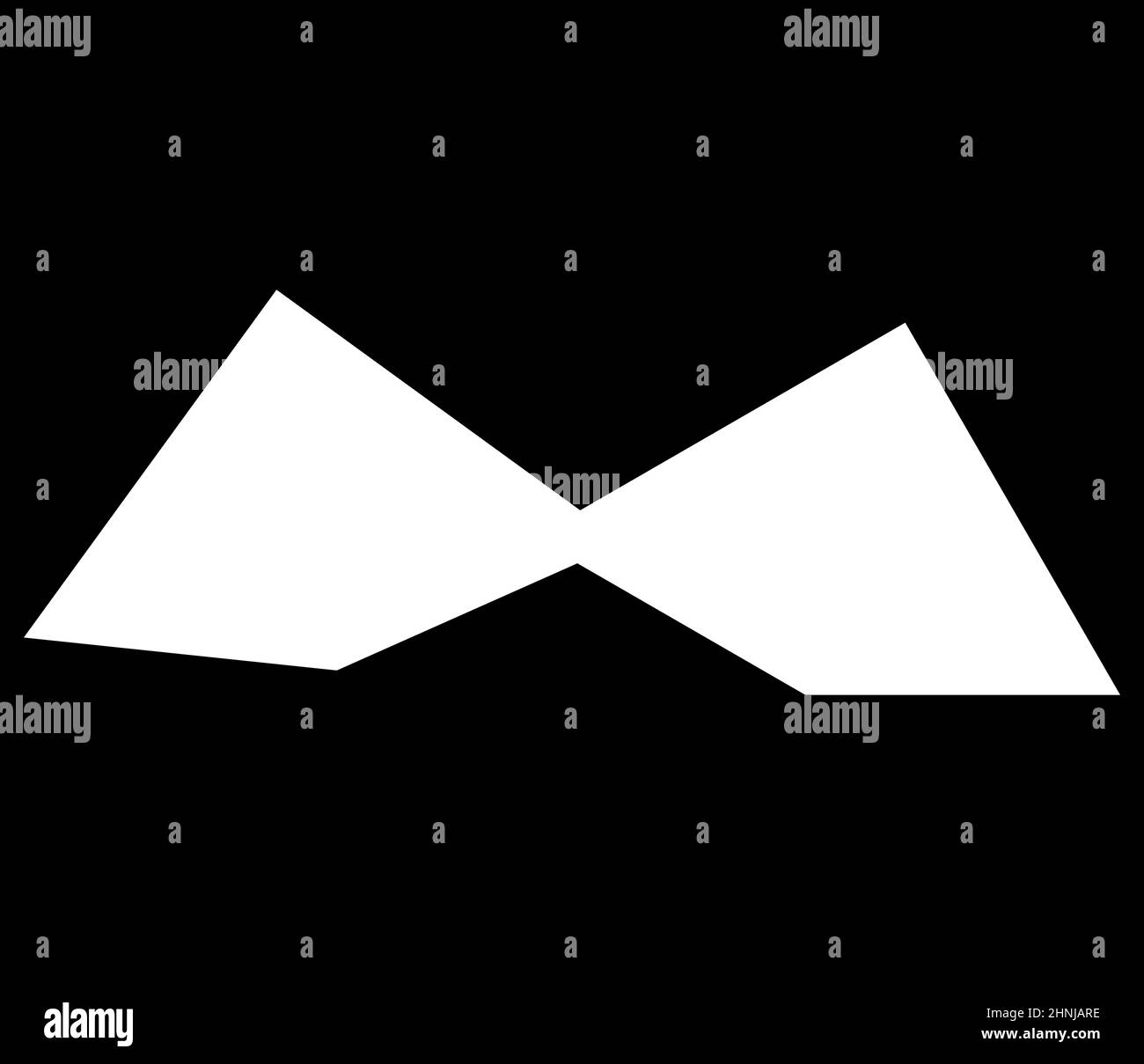 Simple abstract geometric form(s), shape(s). Random, angular vetor ...